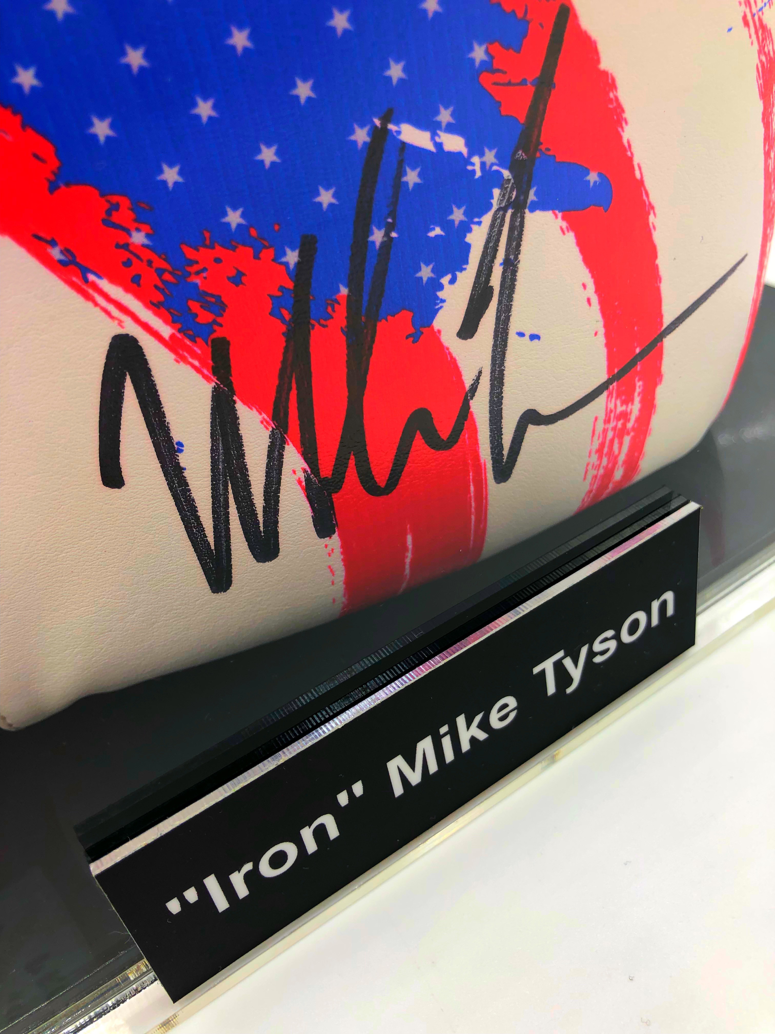 Mike Tyson Signed Boxing Glove In Display Case - CharityStars