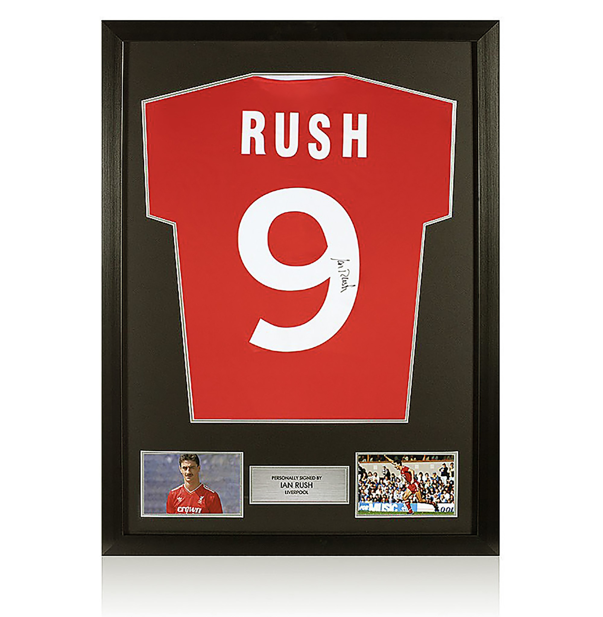 Ian Rush's Liverpool 1982 Retro Signed And Framed Shirt - CharityStars