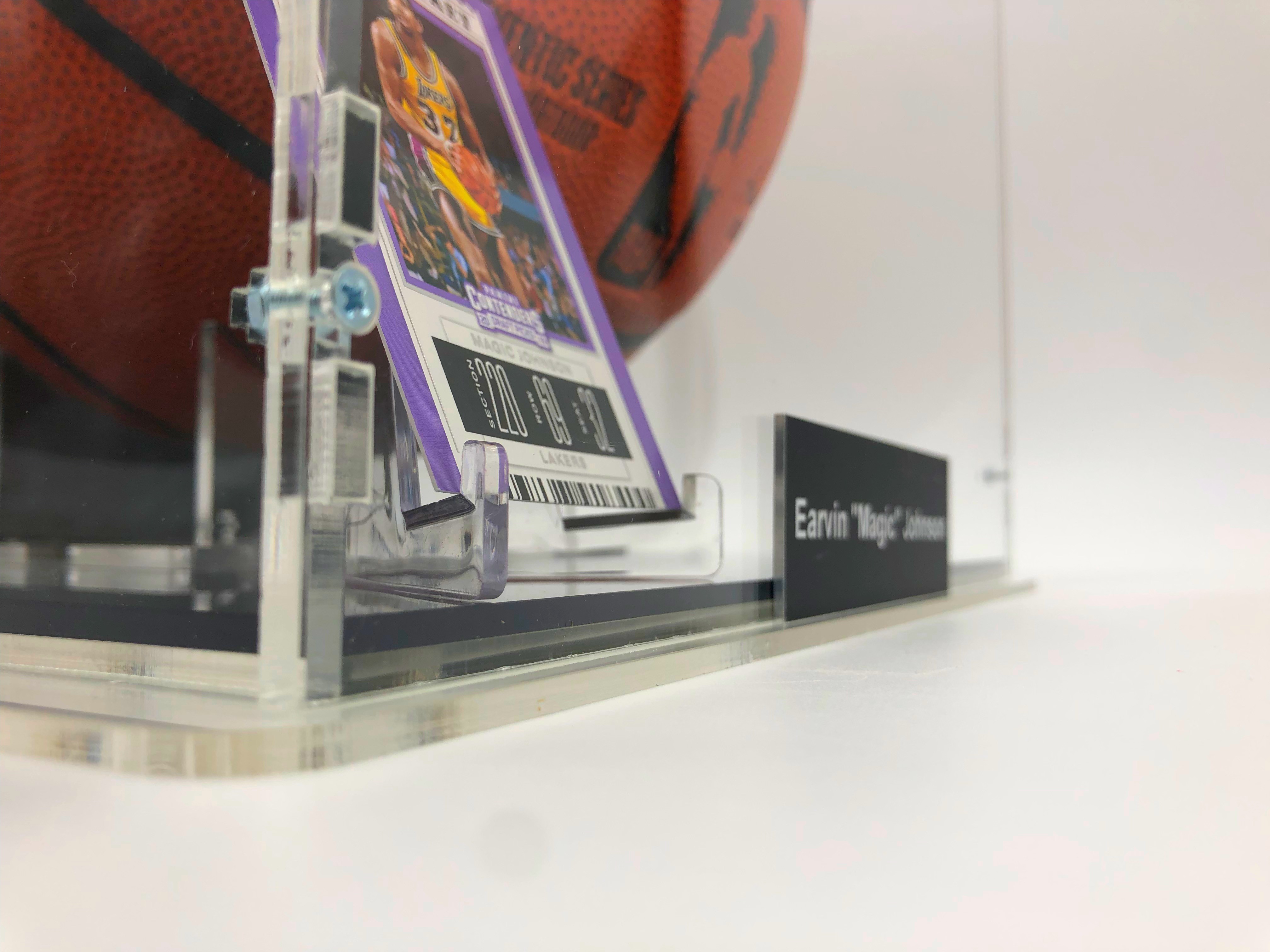 Earvin "Magic" Johnson Signed Basketball Display - CharityStars