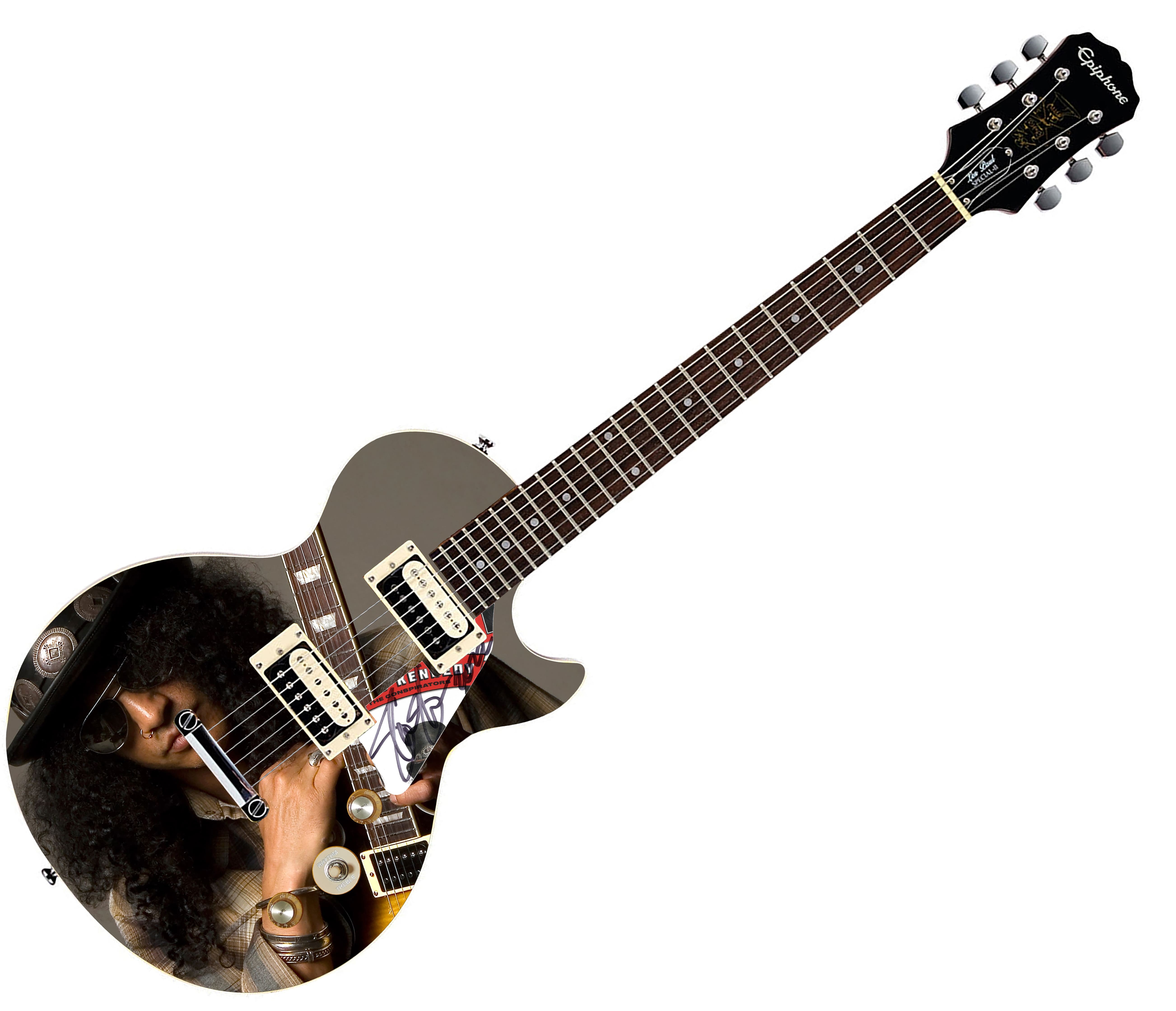 Slash dei Guns N'Roses firma il suo modello di chitarra Epiphone AFD ...