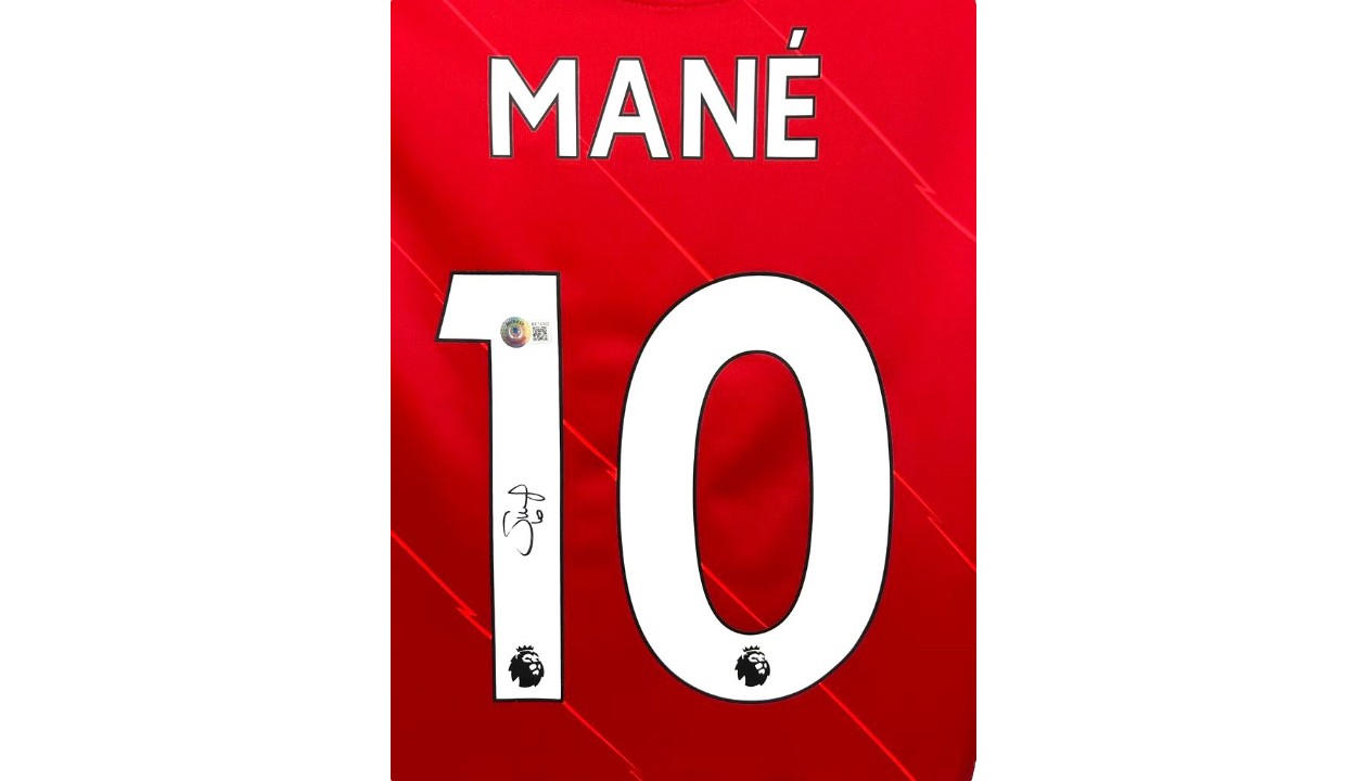 Mane's Official Liverpool Signed Shirt, 2021/22 - CharityStars