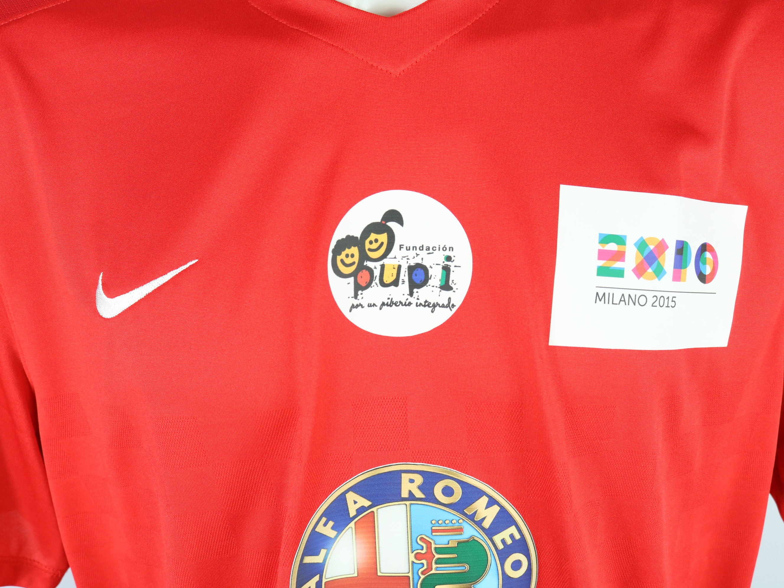 Inzaghi's Match-issued Signed Shirt, Pupi vs Expo, Zanetti and Friends ...