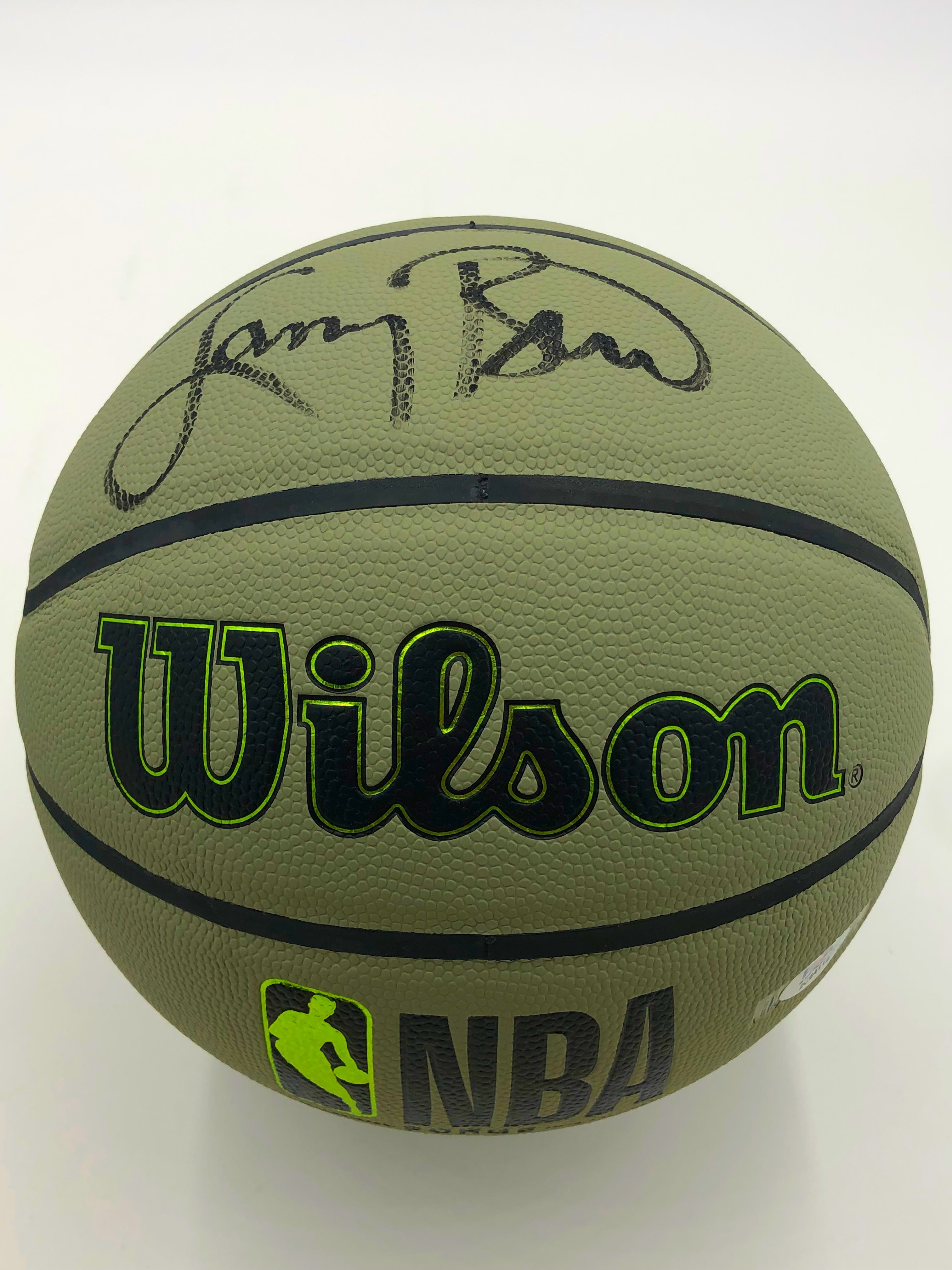 Larry Bird Signed Basketball In Display Case - CharityStars