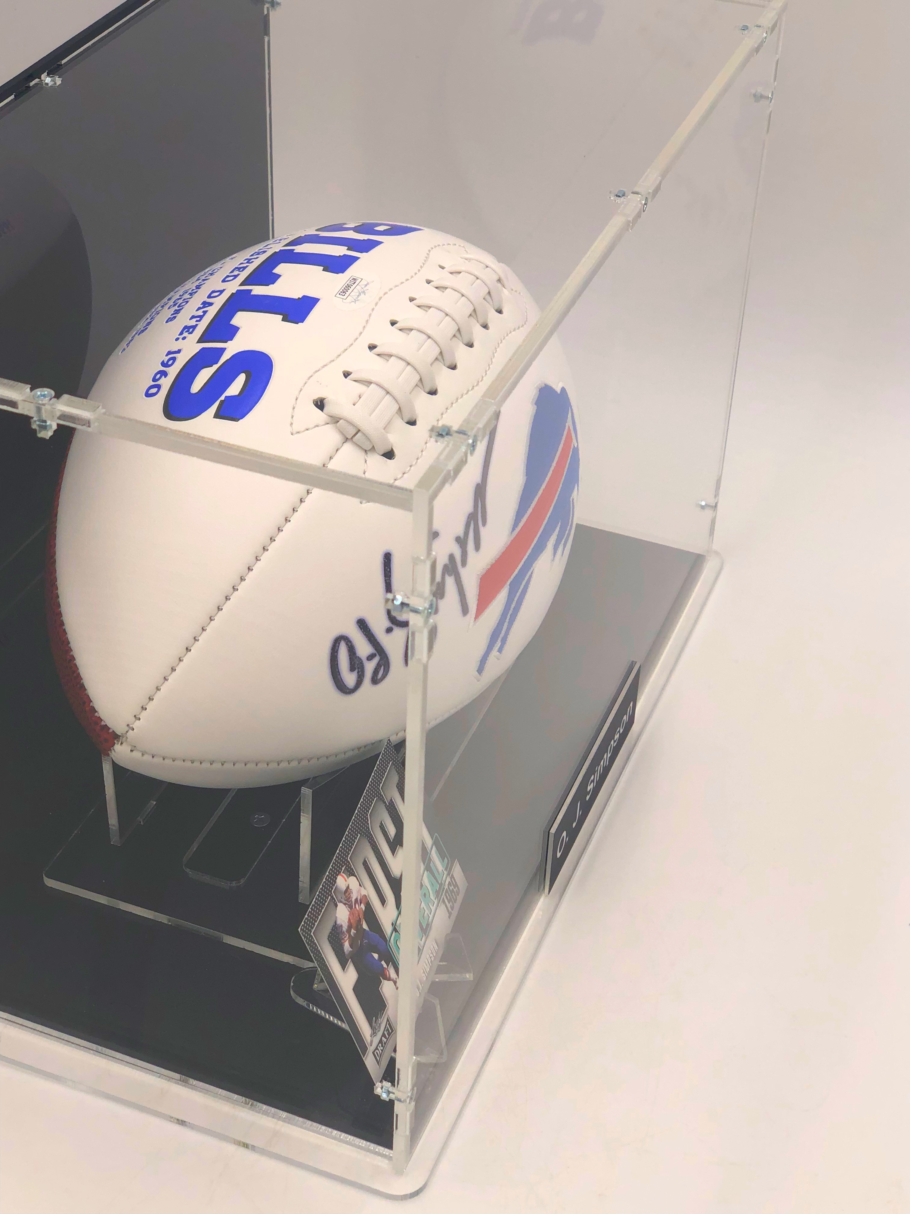 O.J. Simpson Buffalo Bills Signed Football Display - CharityStars