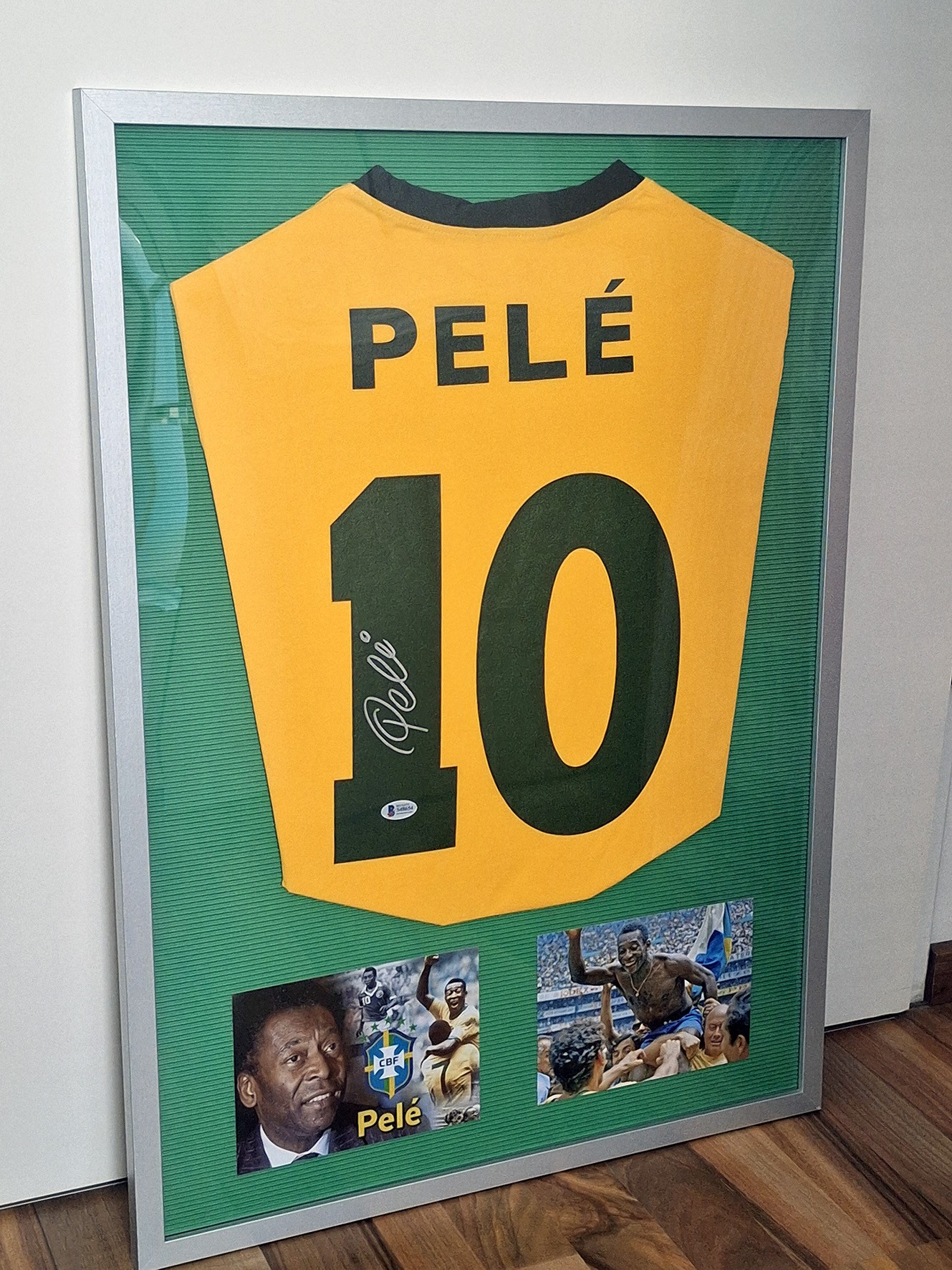 Pelé's Brazil Signed And Framed Shirt - CharityStars