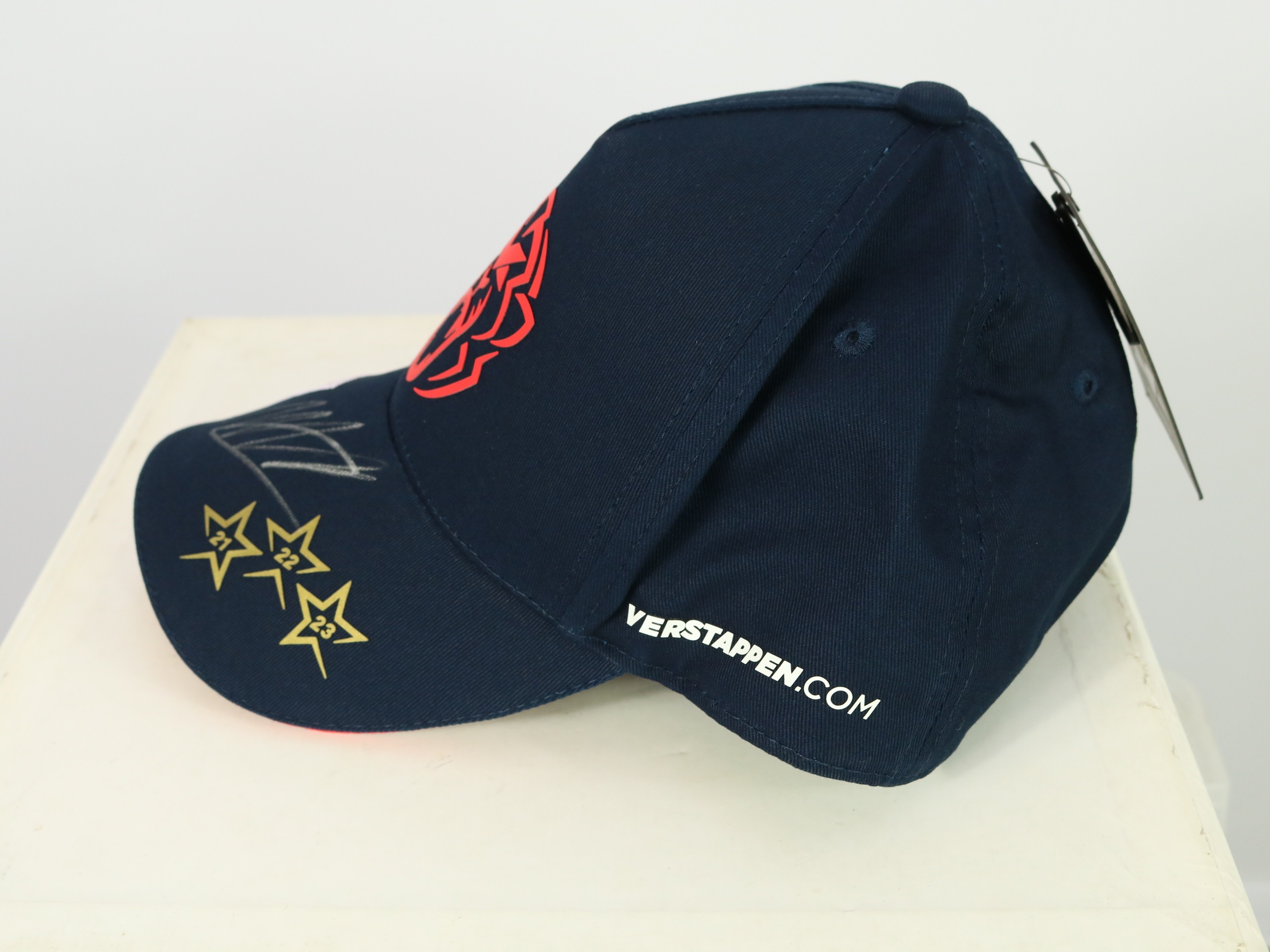 Verstappen Official Signed Cap, World Champion 2023 + Signed Card ...