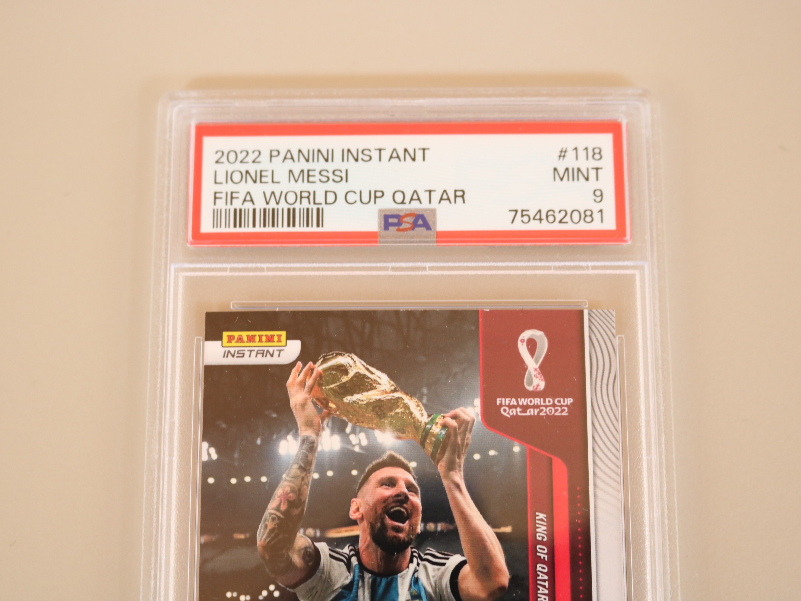 Lionel Messi FIFA World Cup Panini Instant Card 2022 - #118 - CharityStars