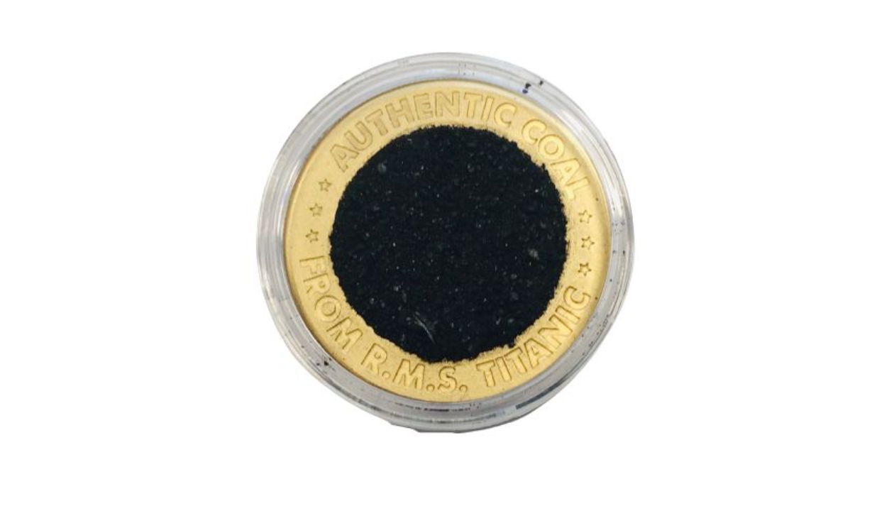 Authentic & Original Coal Coin from the RMS Titanic - CharityStars