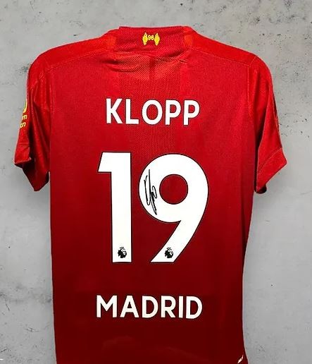 Jurgen Klopp's Liverpool 2019 Champions League Madrid Signed and Framed ...