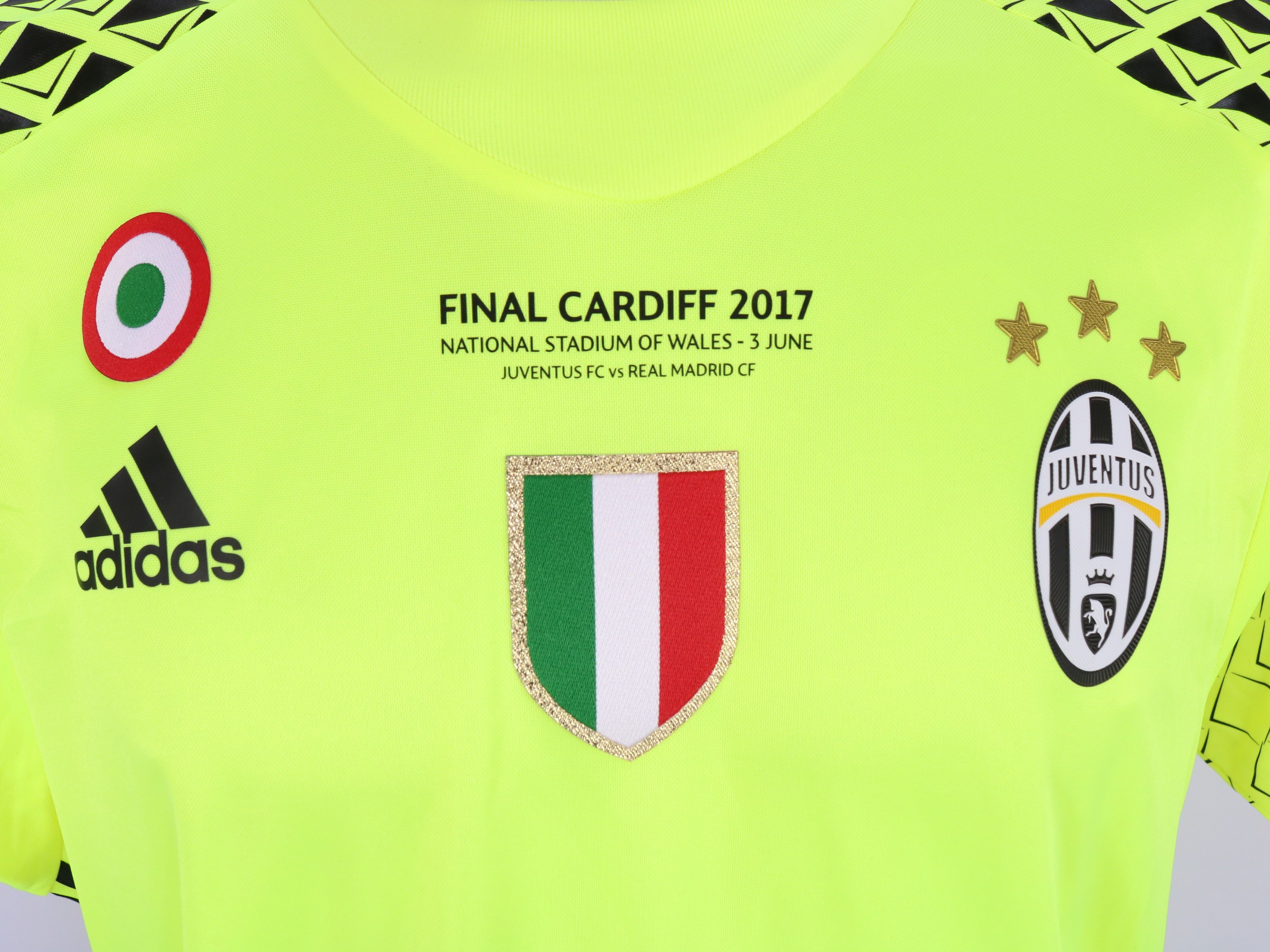 Buffon's Juventus Match-Issued Shirt, UCL Final Cardiff 2017 - CharityStars