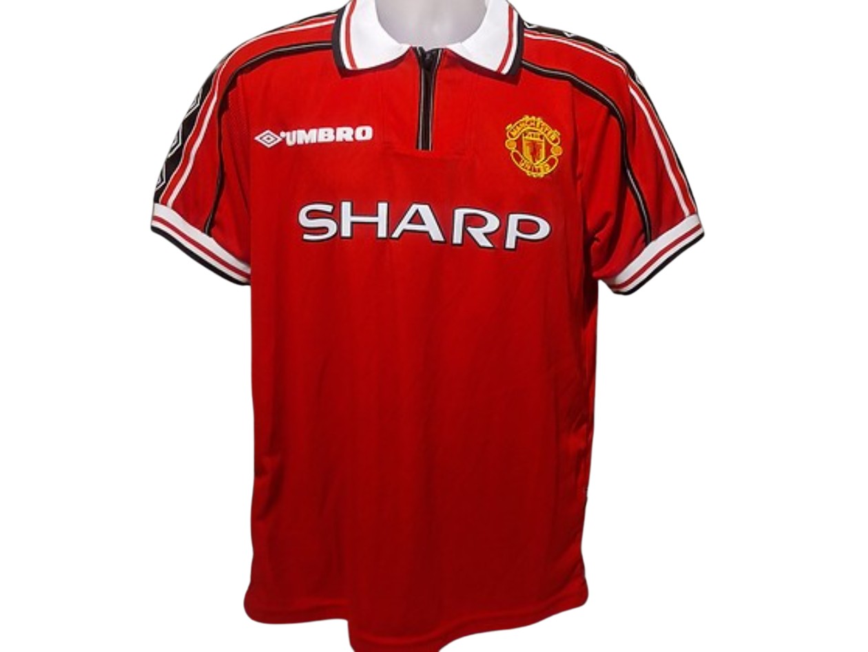Jaap Stam's Manchester United 1999 Signed Shirt - CharityStars
