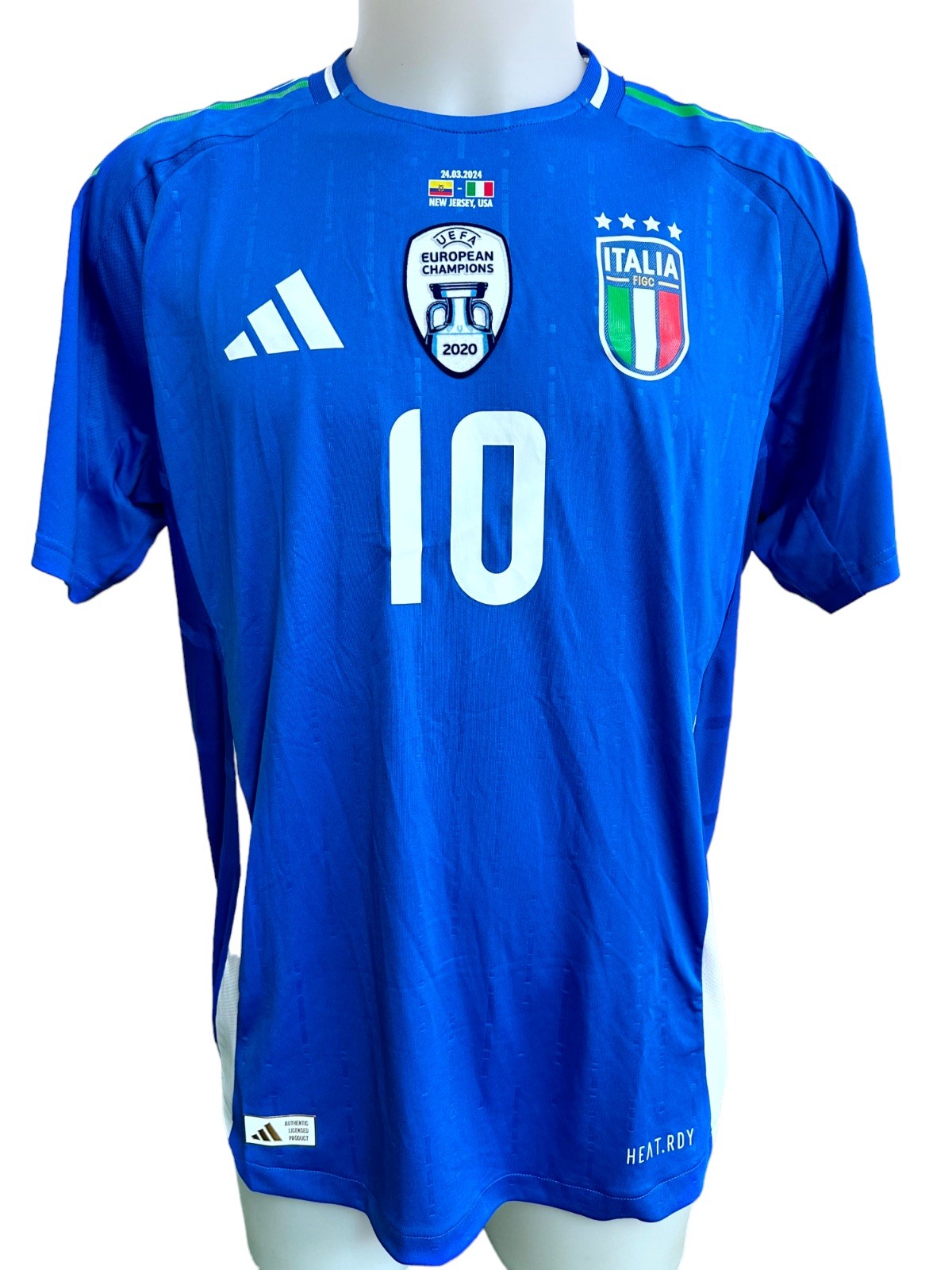 Pellegrini's Match Shirt, Ecuador vs Italy 2024 - CharityStars