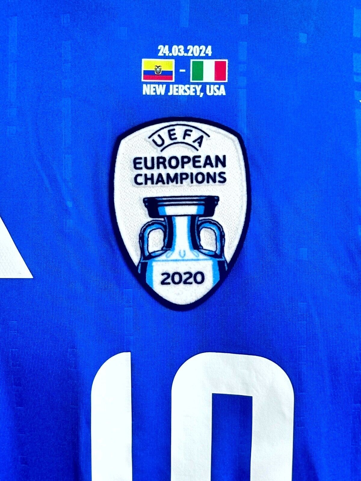 Pellegrini's Match Shirt, Ecuador vs Italy 2024 - CharityStars