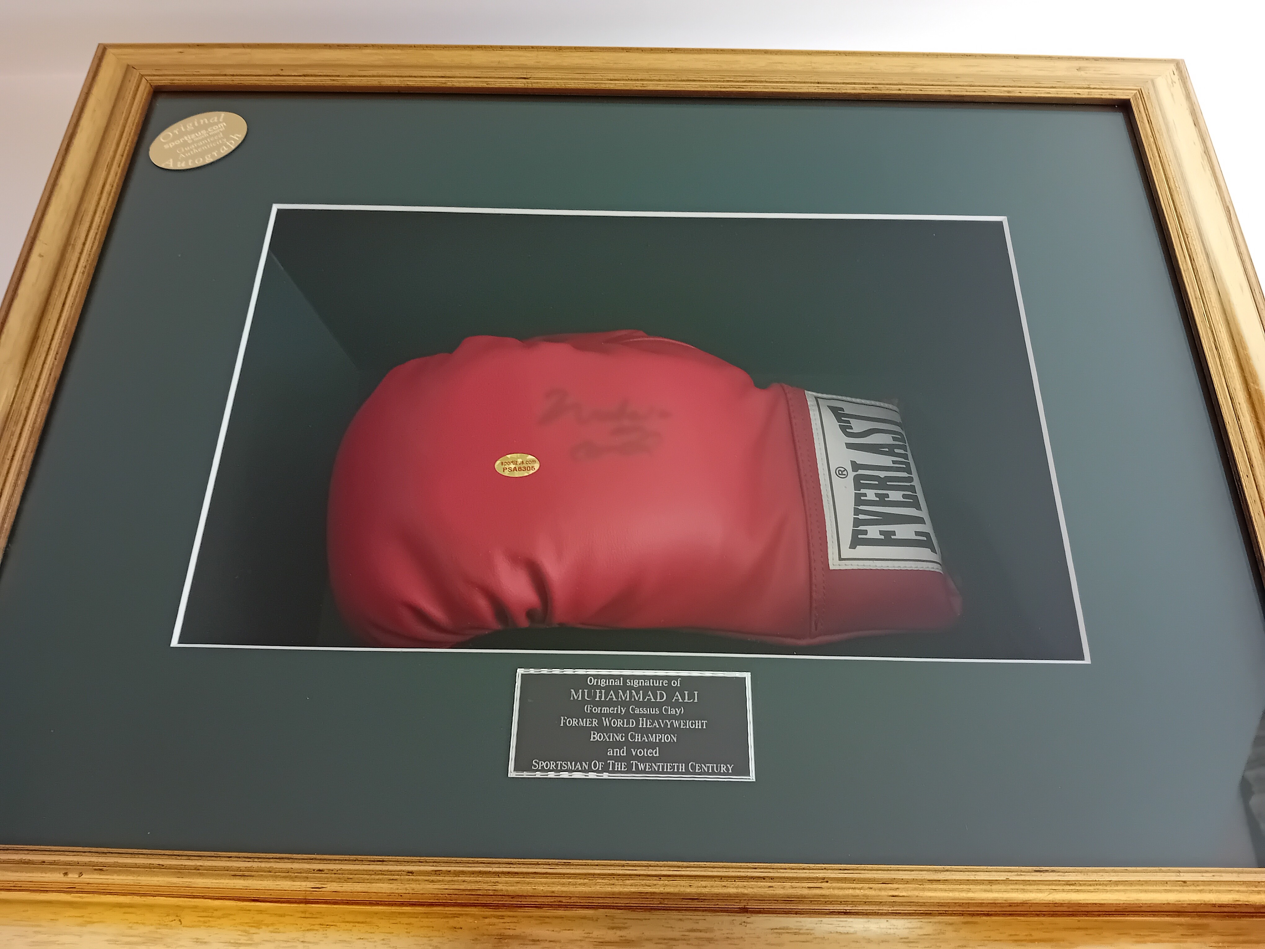 Muhammad Ali Signed and Framed Boxing Glove - CharityStars