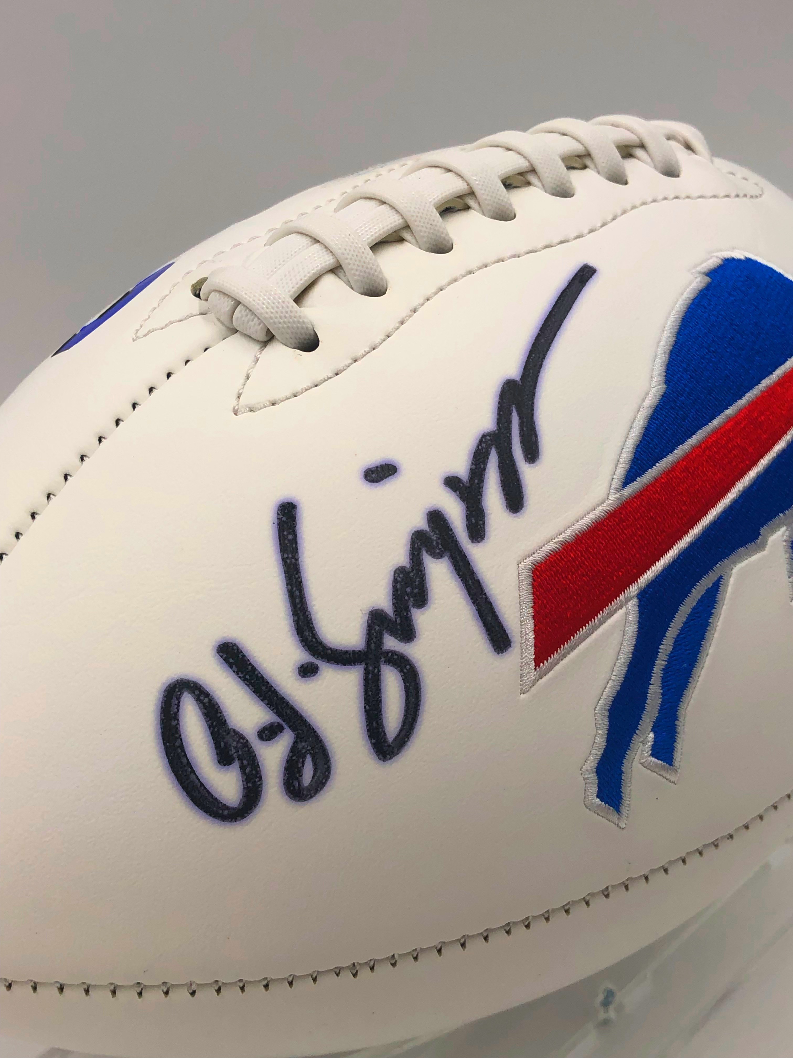 O.J. Simpson Buffalo Bills Signed Football Display - CharityStars