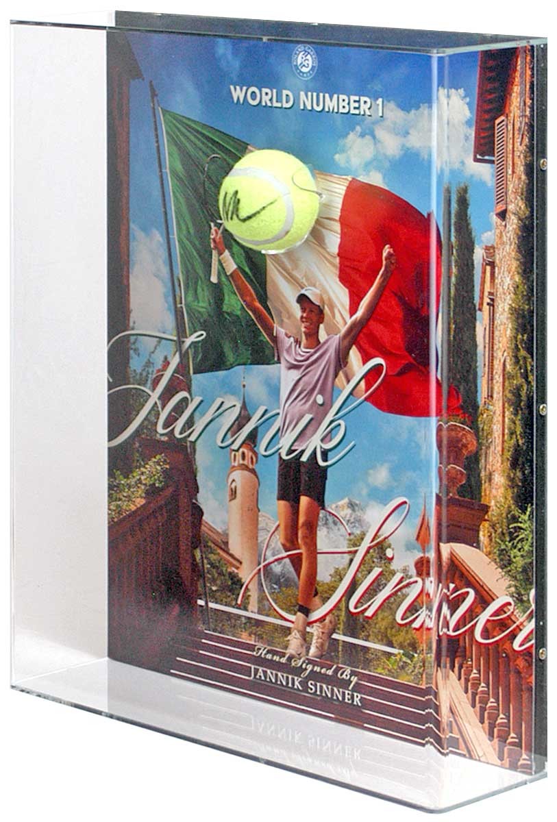 Jannick Sinner Signed Tennis Ball Presentation - CharityStars