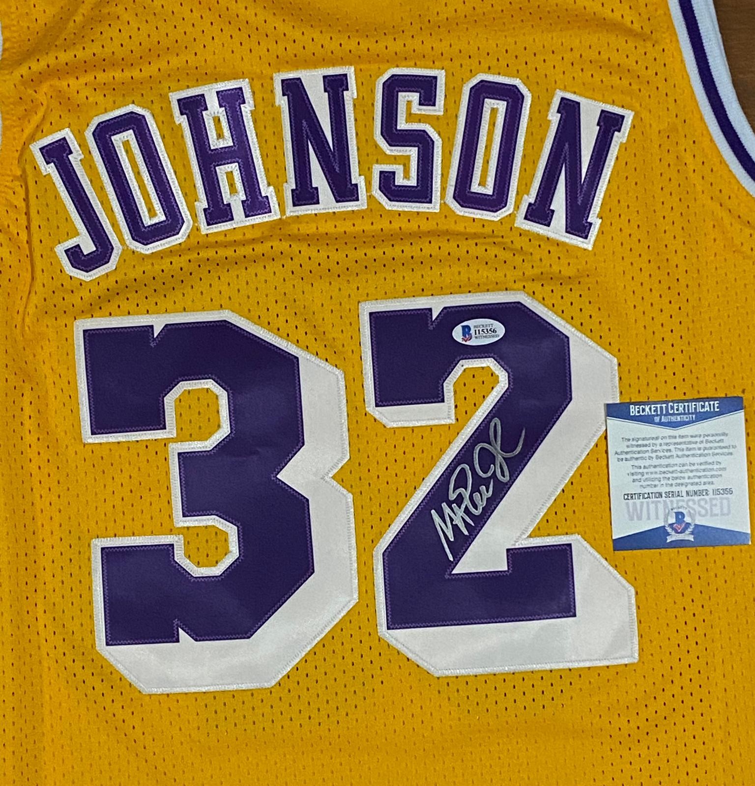 Magic Johnson's Lakers Signed Replica Jersey - CharityStars