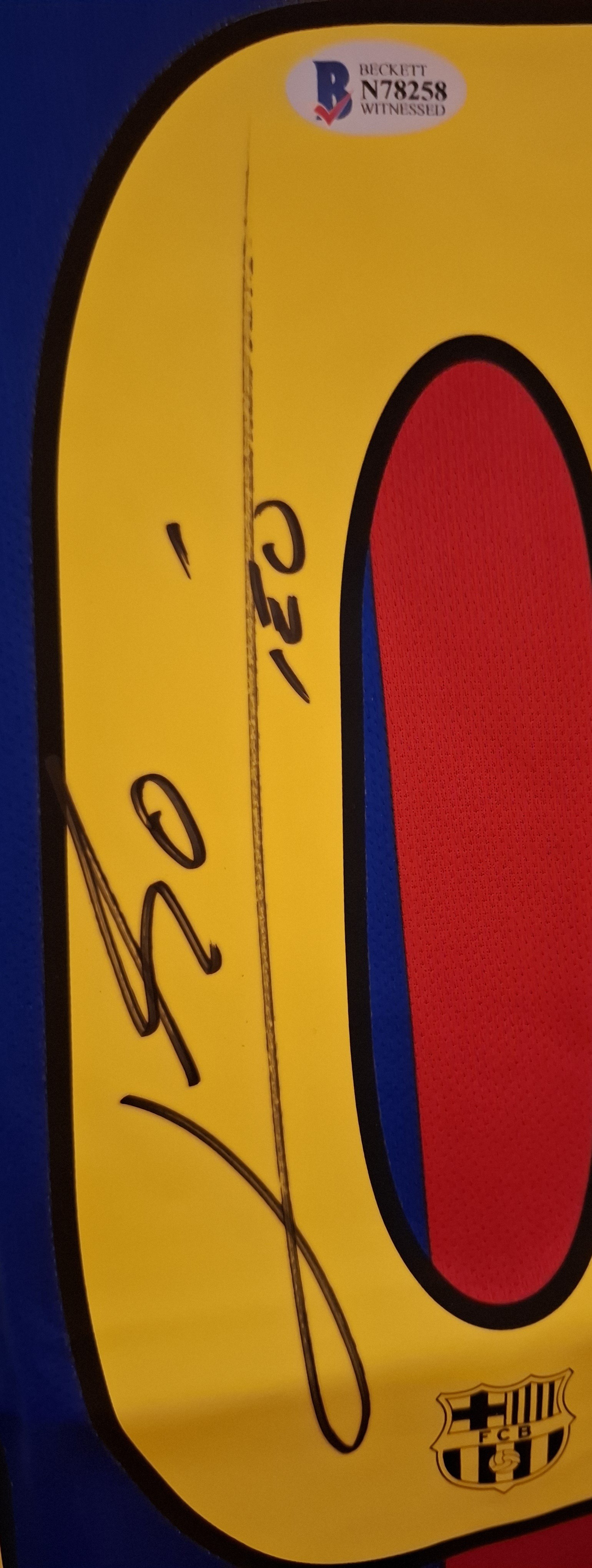 Lionel Messi's FC Barcelona 2004/05 Signed Replica Shirt - CharityStars