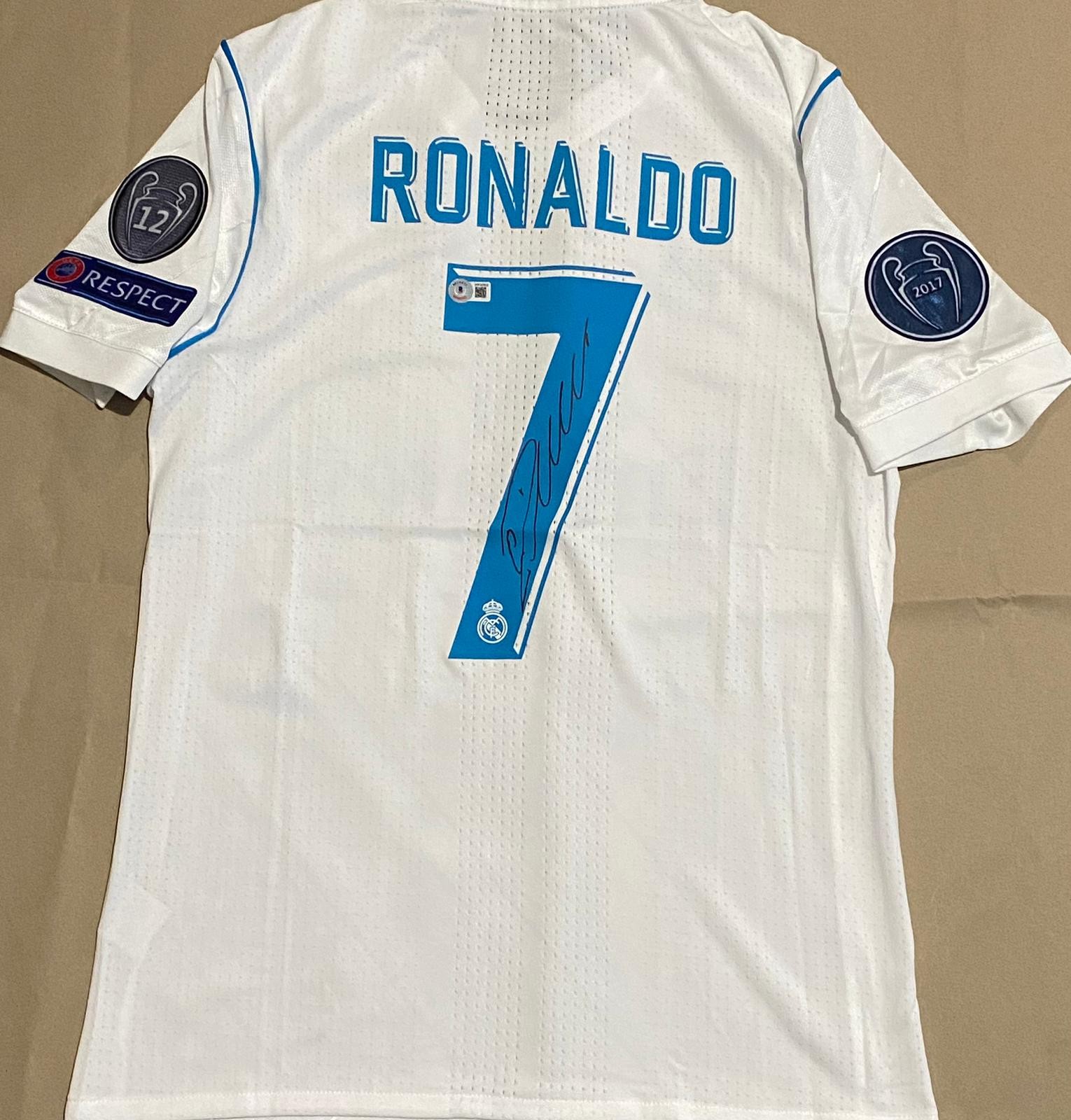 Cristiano Ronaldo's Real Madrid Champions League Winners 2017/18 Signed ...