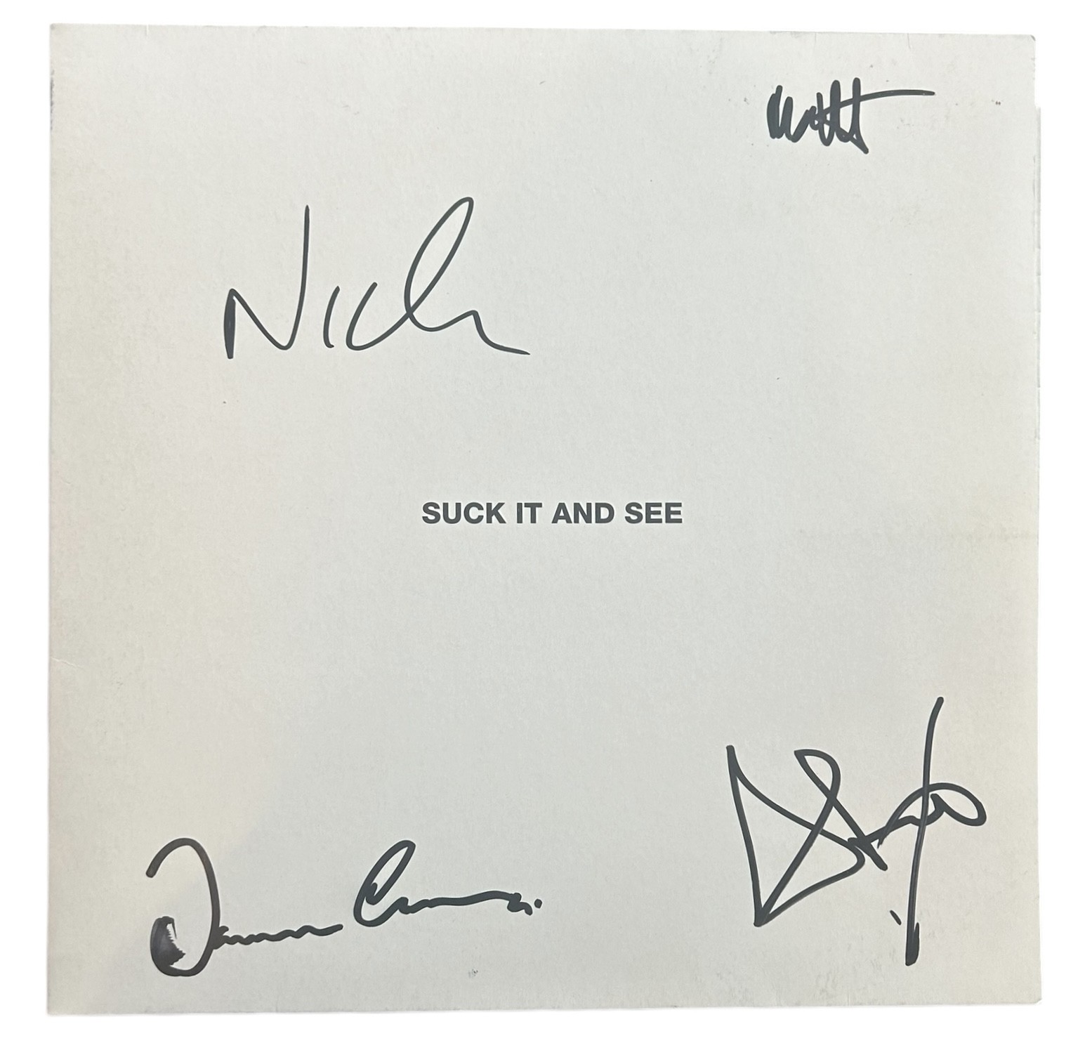 Arctic Monkeys Signed 12" Vinyl - CharityStars