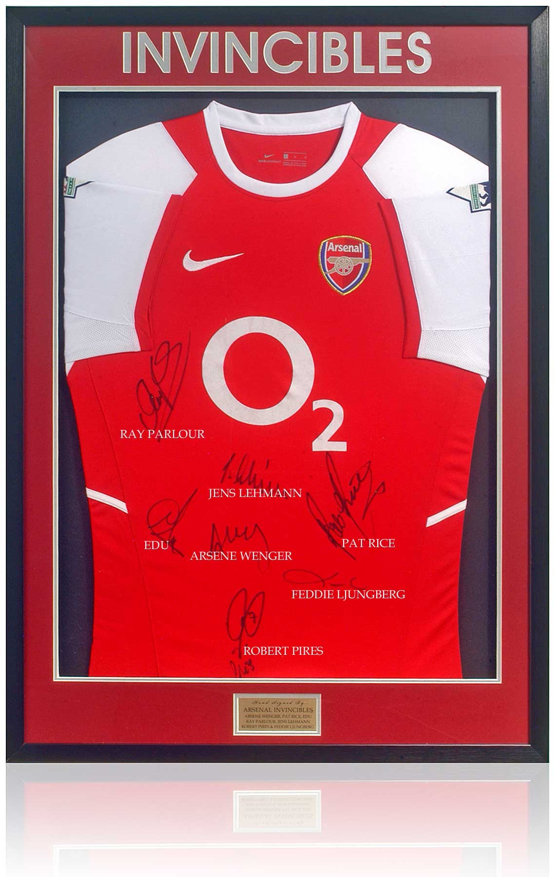 Arsenal Invincibles Signed and Framed Shirt with LED Lighting ...