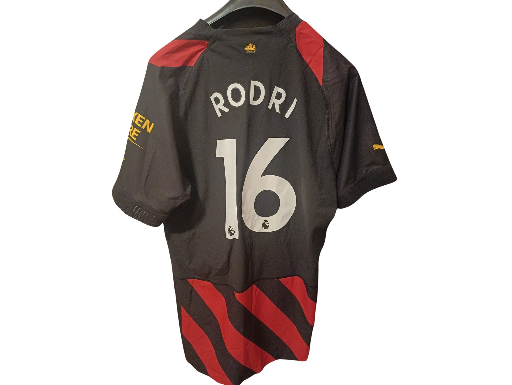 Rodri's Official Manchester City Shirt, 2022/23 - CharityStars