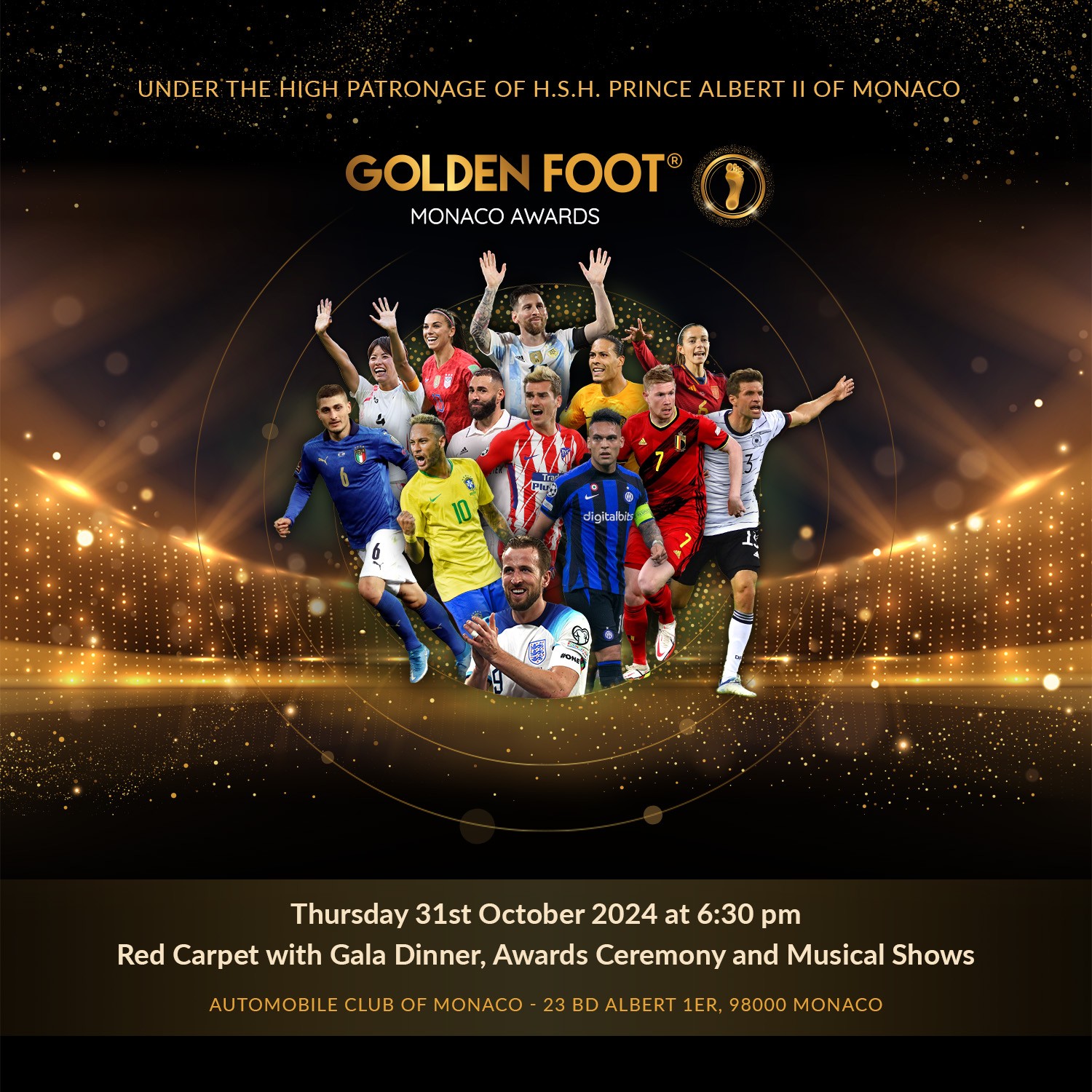 Golden Foot VIP Package With Private Dinner - CharityStars