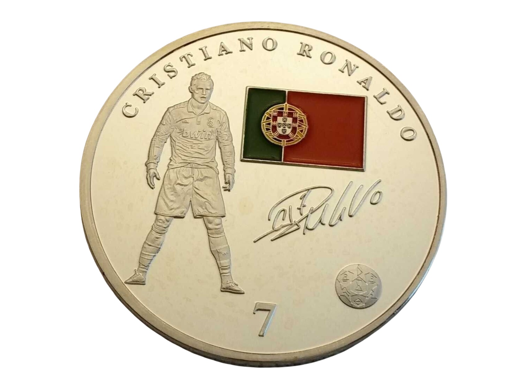 Cristiano Ronaldo Silver Plated Coin - CharityStars