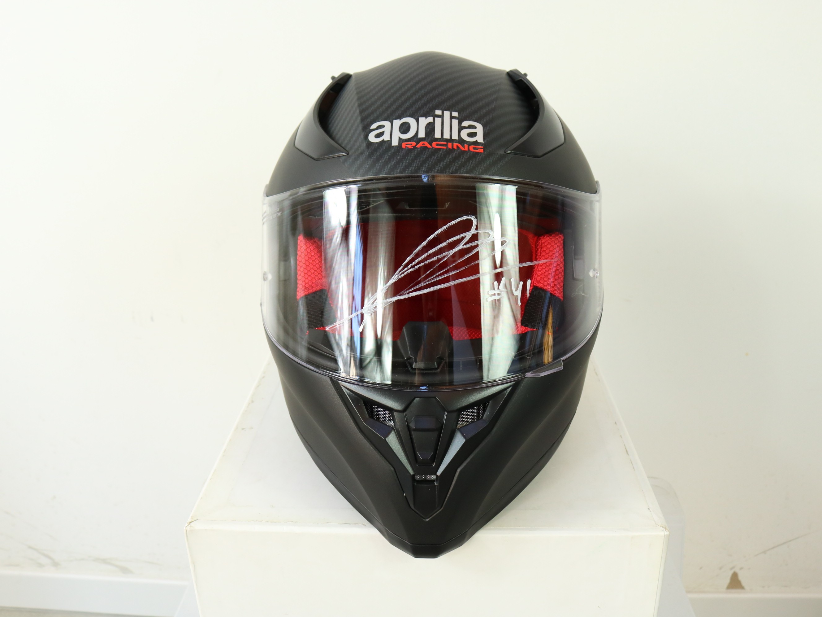 Aprilia Moto GP Full-Face Helmet Signed by Espargarò - CharityStars