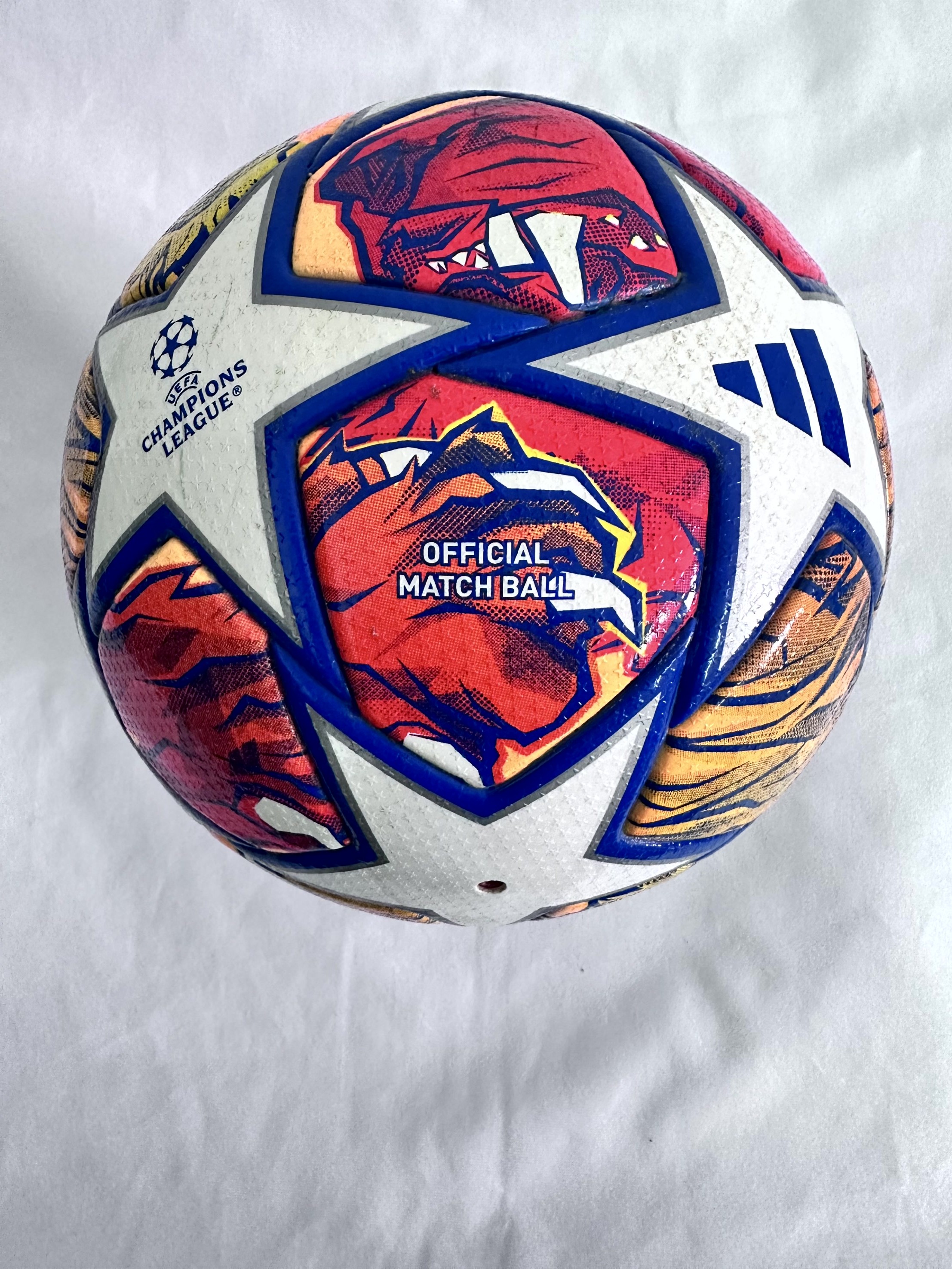 Napoli vs Barcelona Official Unwashed Match-Ball, UCL 2024 - CharityStars