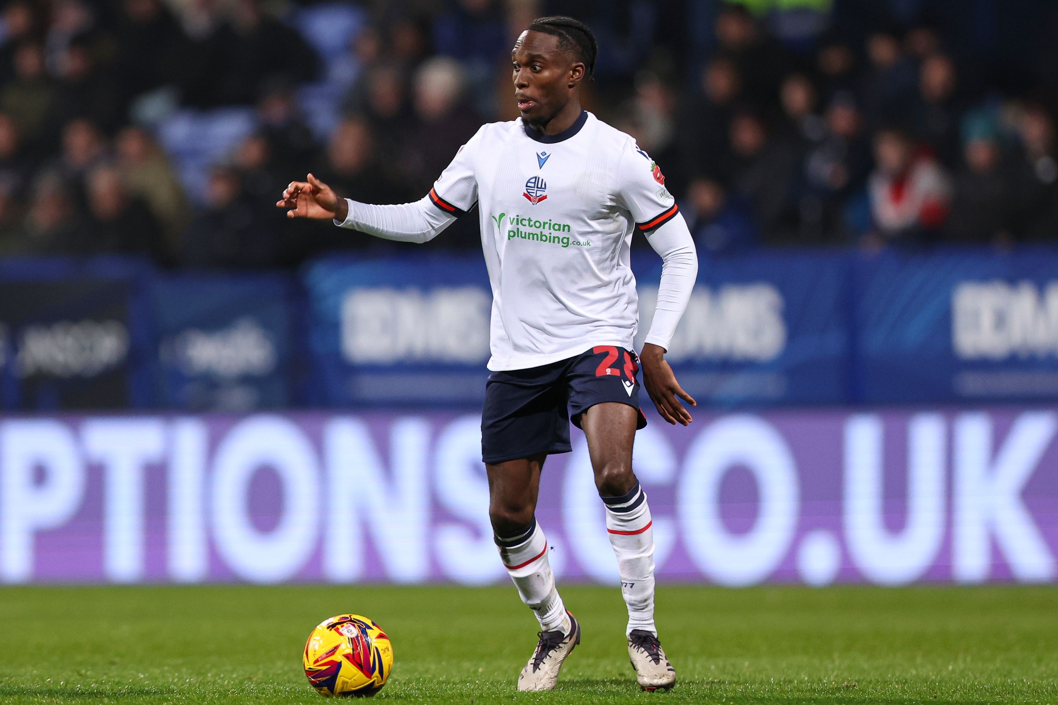 Jay Matete's Bolton Wanderers Signed Match Worn Shirt, vs Mansfield ...