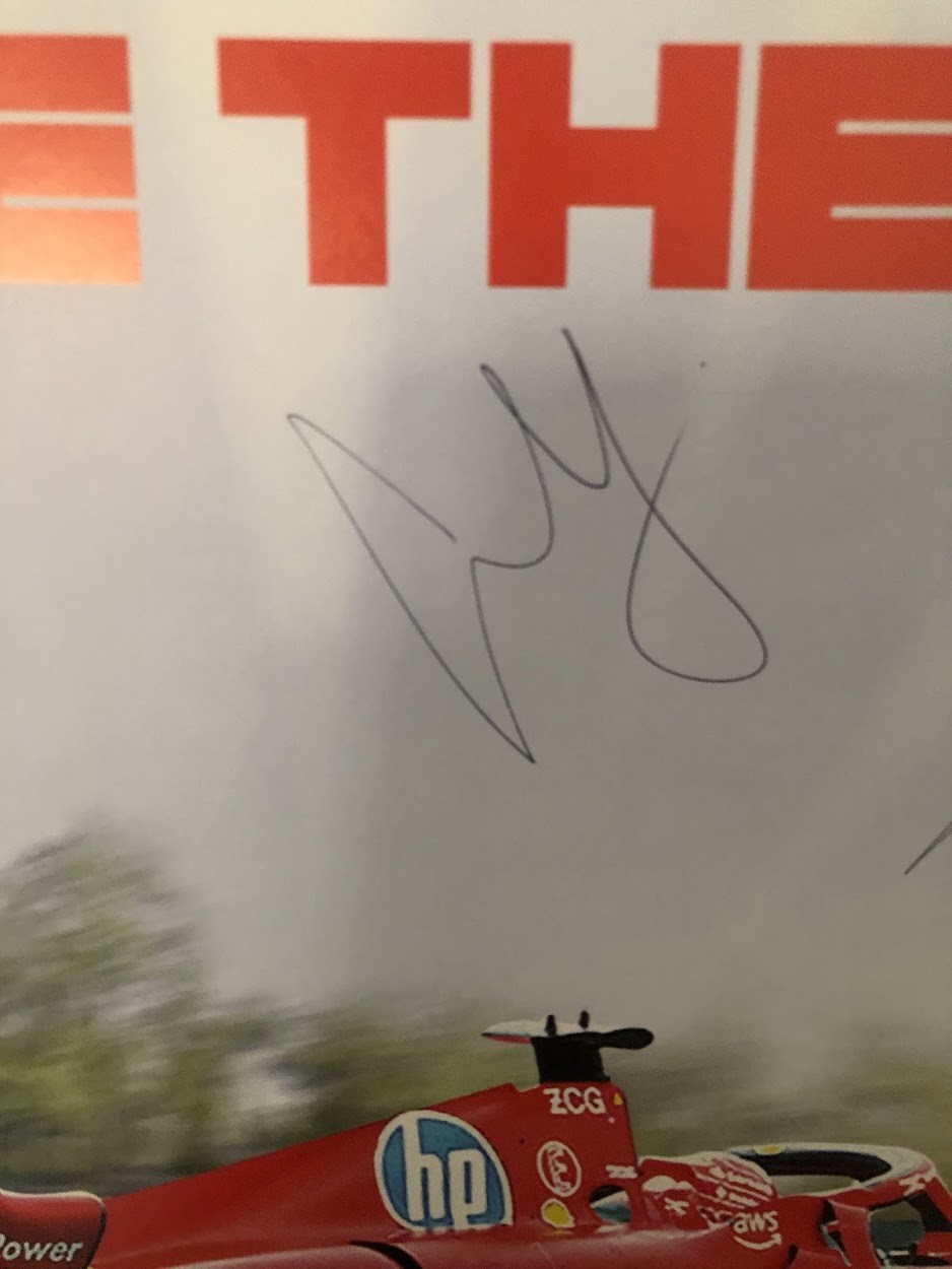 Official Formula 1 Poster, Monza 2024 - Signed by Leclerc and Sainz ...