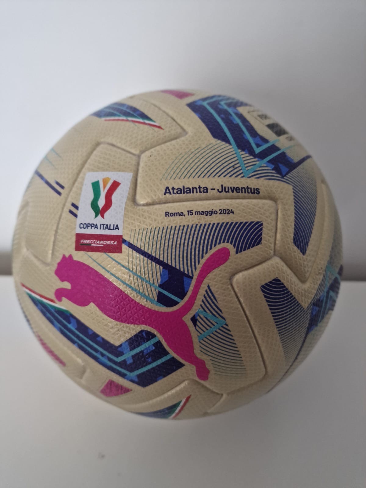 Atalanta vs Juventus Unwashed Match-Ball, Italian Cup Final 2024 ...