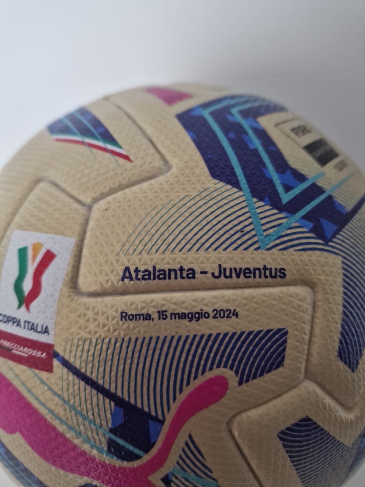 Atalanta vs Juventus Unwashed Match-Ball, Italian Cup Final 2024 ...