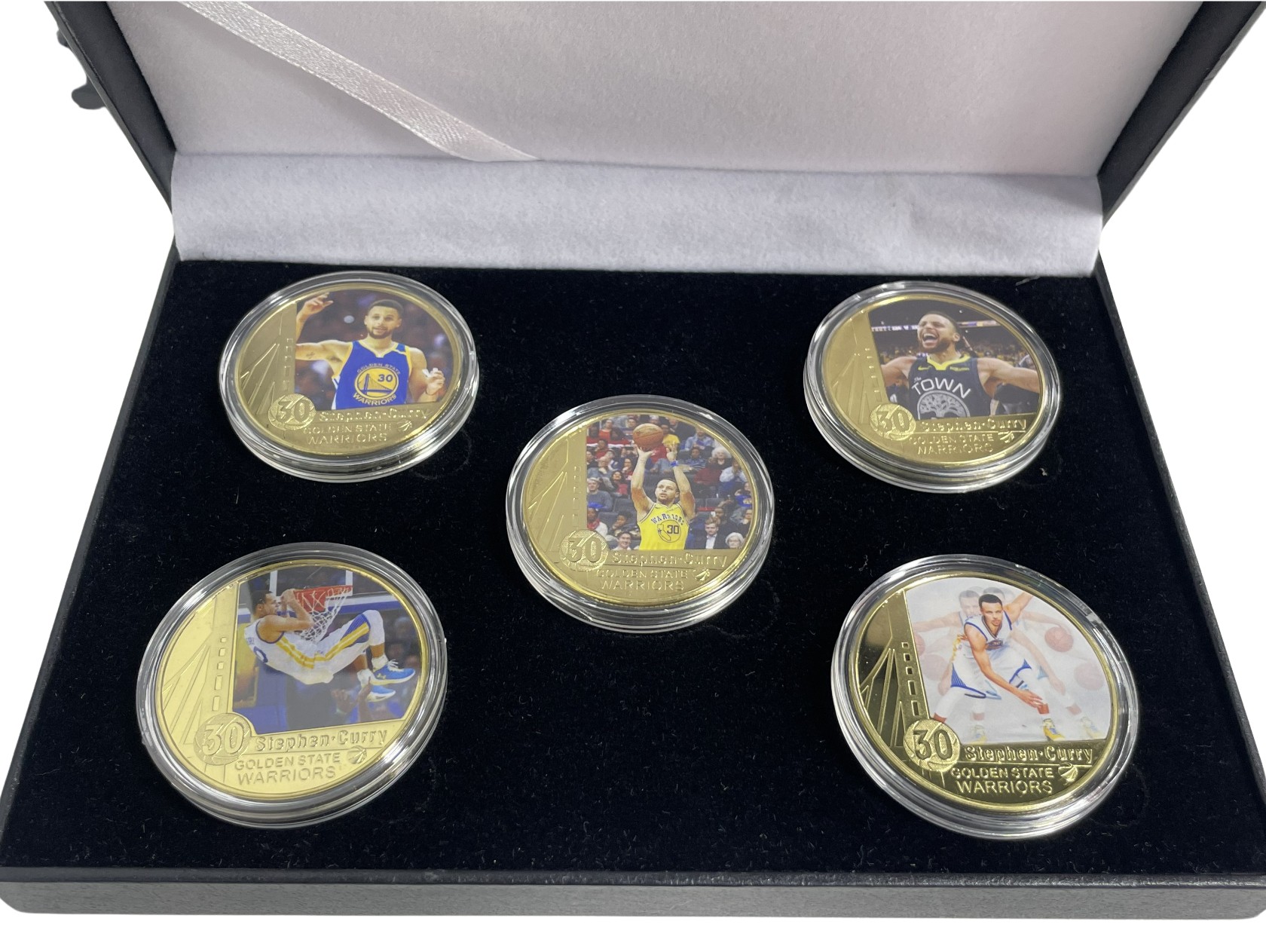 Stephen Curry Gold Plated Coins Box Set - CharityStars
