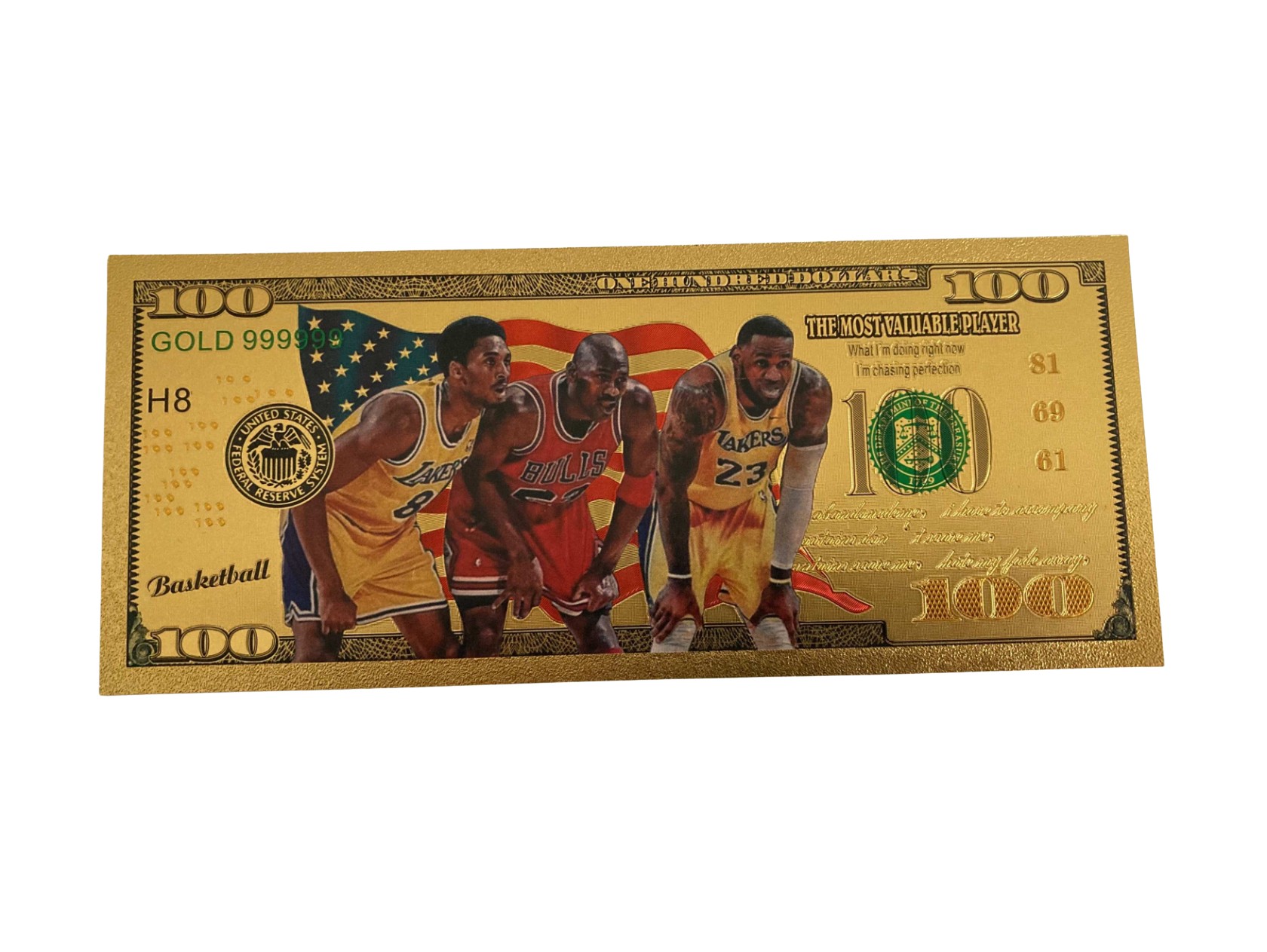 Kobe Bryant, Lebron James e Michael Jordan: una banconota placcata in ...