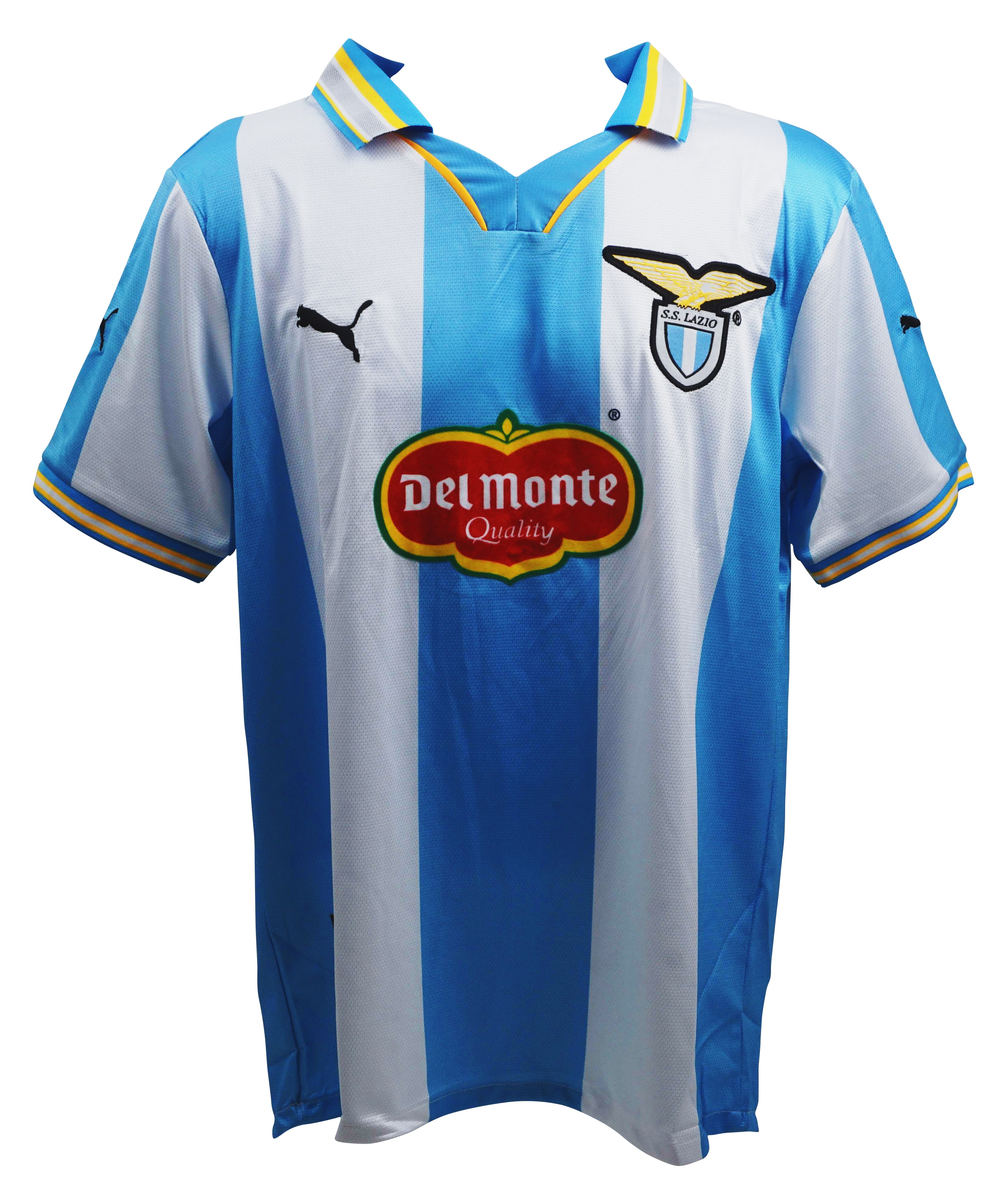 Pavel Nedved's Lazio Signed Replica Shirt - CharityStars