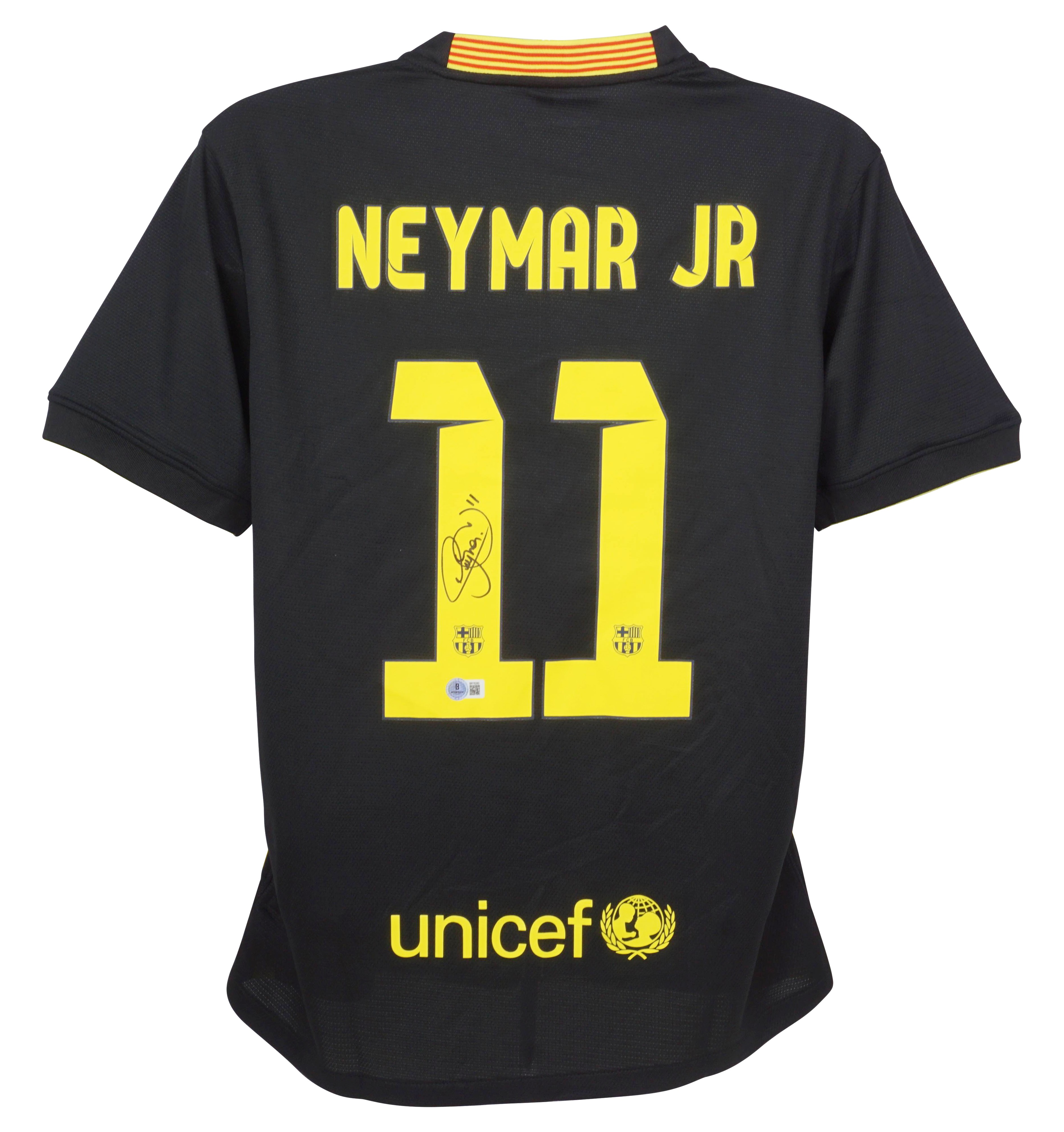 Neymar Jr's Brazil Signed Replica Shirt - CharityStars