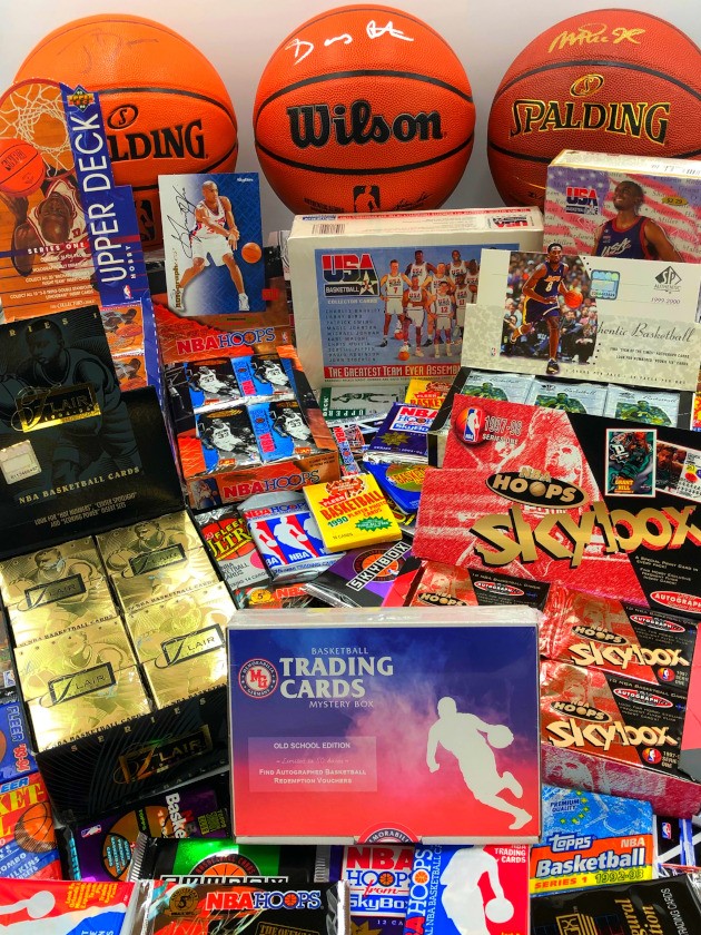 NBA Trading Cards Mystery Box "Old School Edition 2024-25" (10 Unopened ...