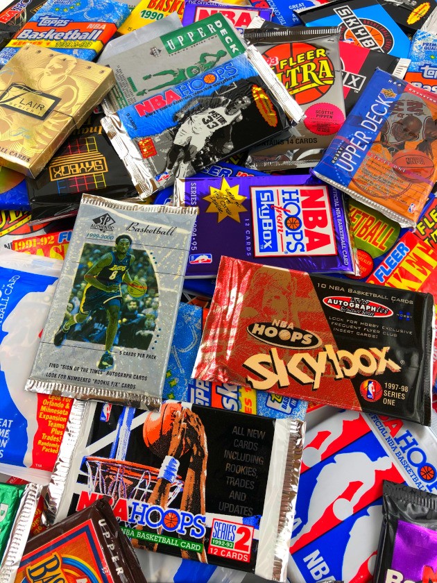 NBA Trading Cards Mystery Box "Old School Edition 2024-25" (10 Unopened ...