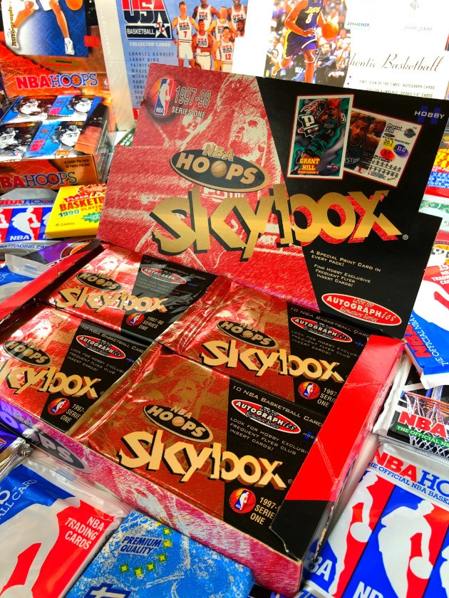 NBA Trading Cards Mystery Box "Old School Edition 2024-25" (10 Unopened ...