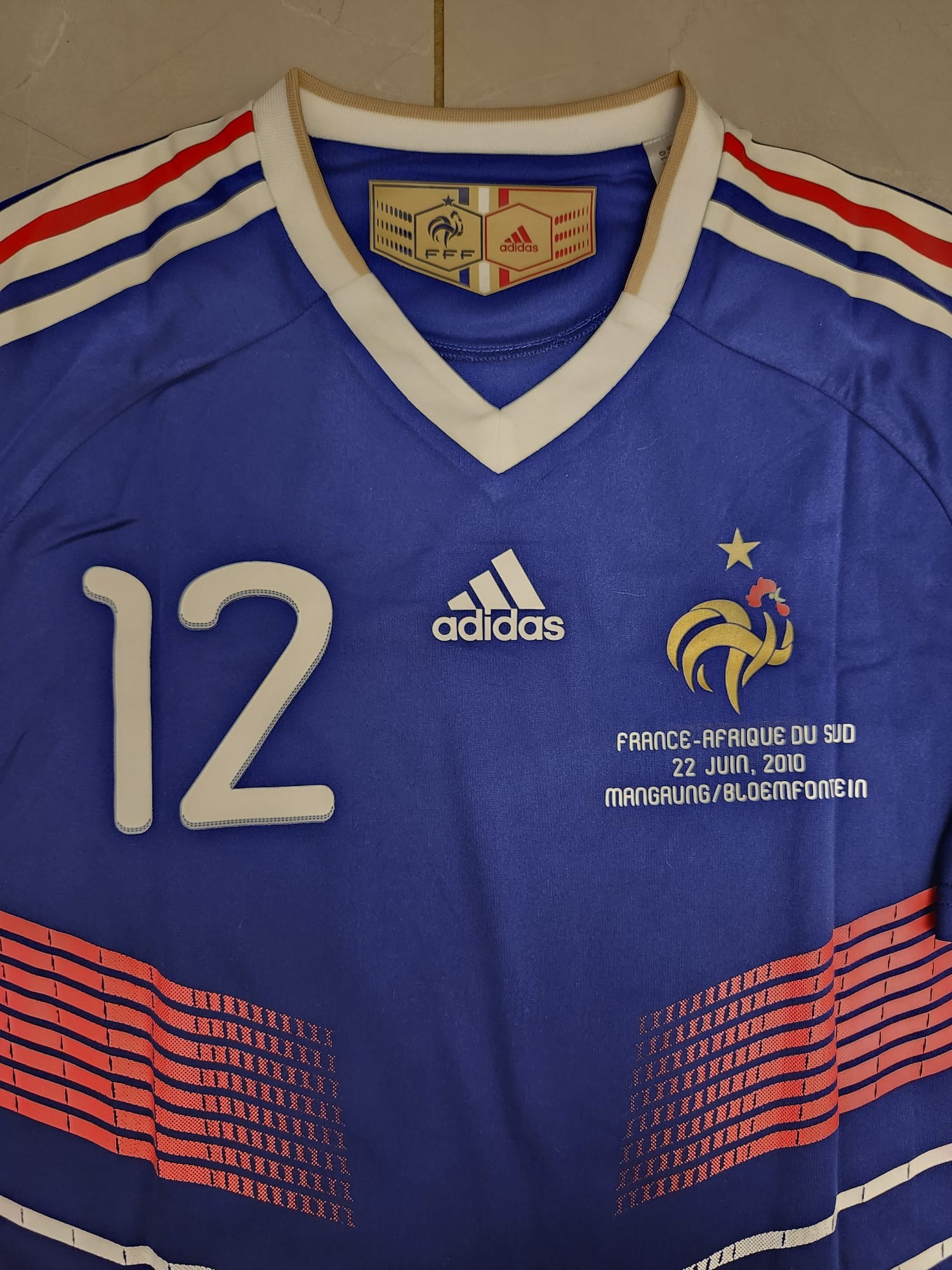 Thierry Henry's France 2010 World Cup Match-Issued Shirt - CharityStars