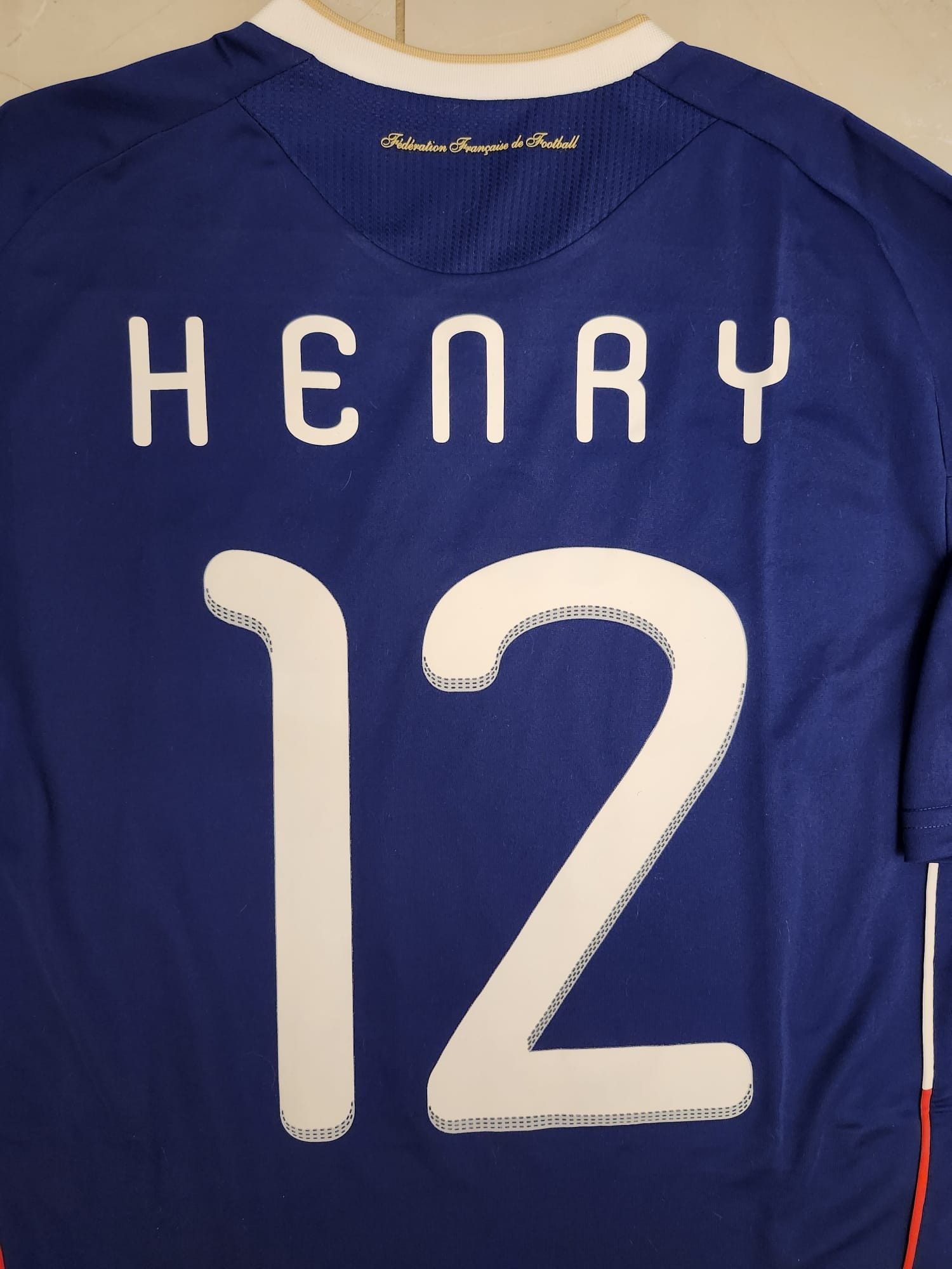 Thierry Henry's France 2010 World Cup Match-Issued Shirt - CharityStars