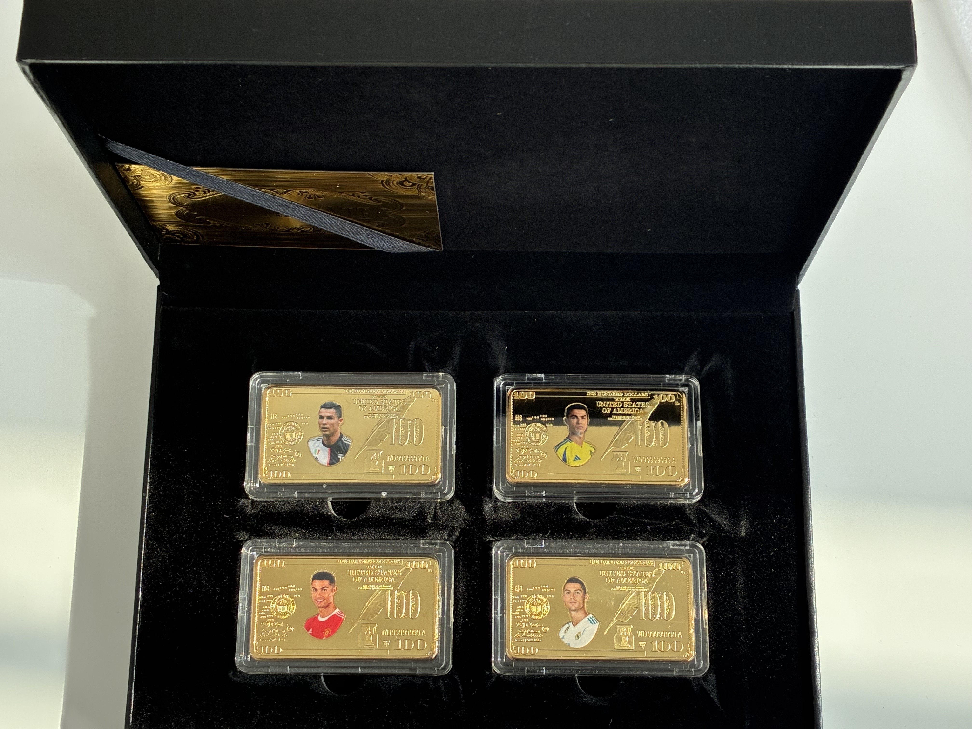Cristiano Ronaldo Gold Plated Bars - CharityStars