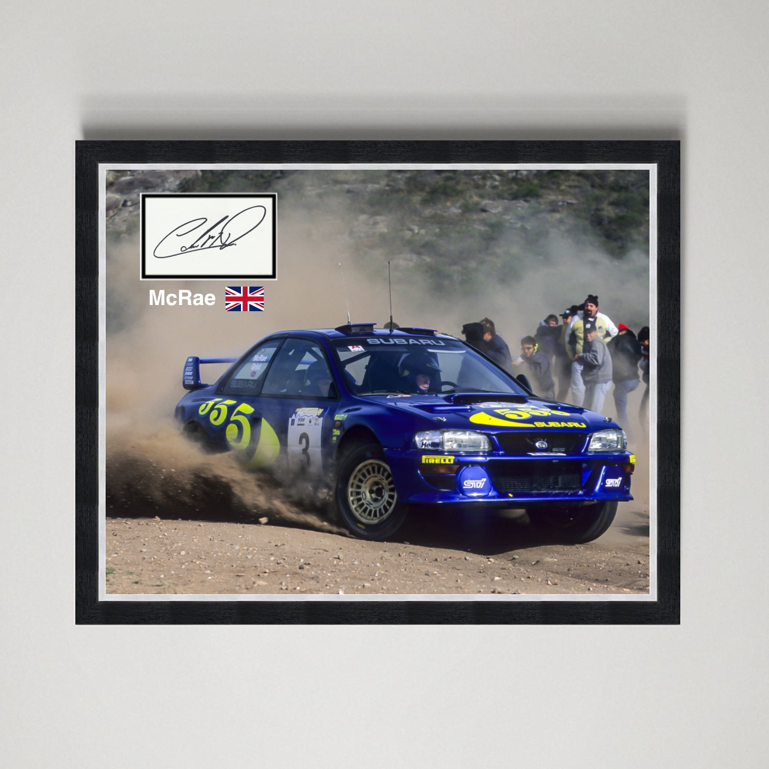 Colin McRae British Rally Driving Legend Signed Display - CharityStars