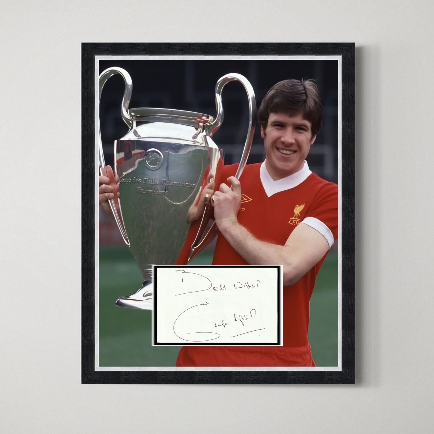 Emlyn Hughes' Liverpool Signed Display - CharityStars