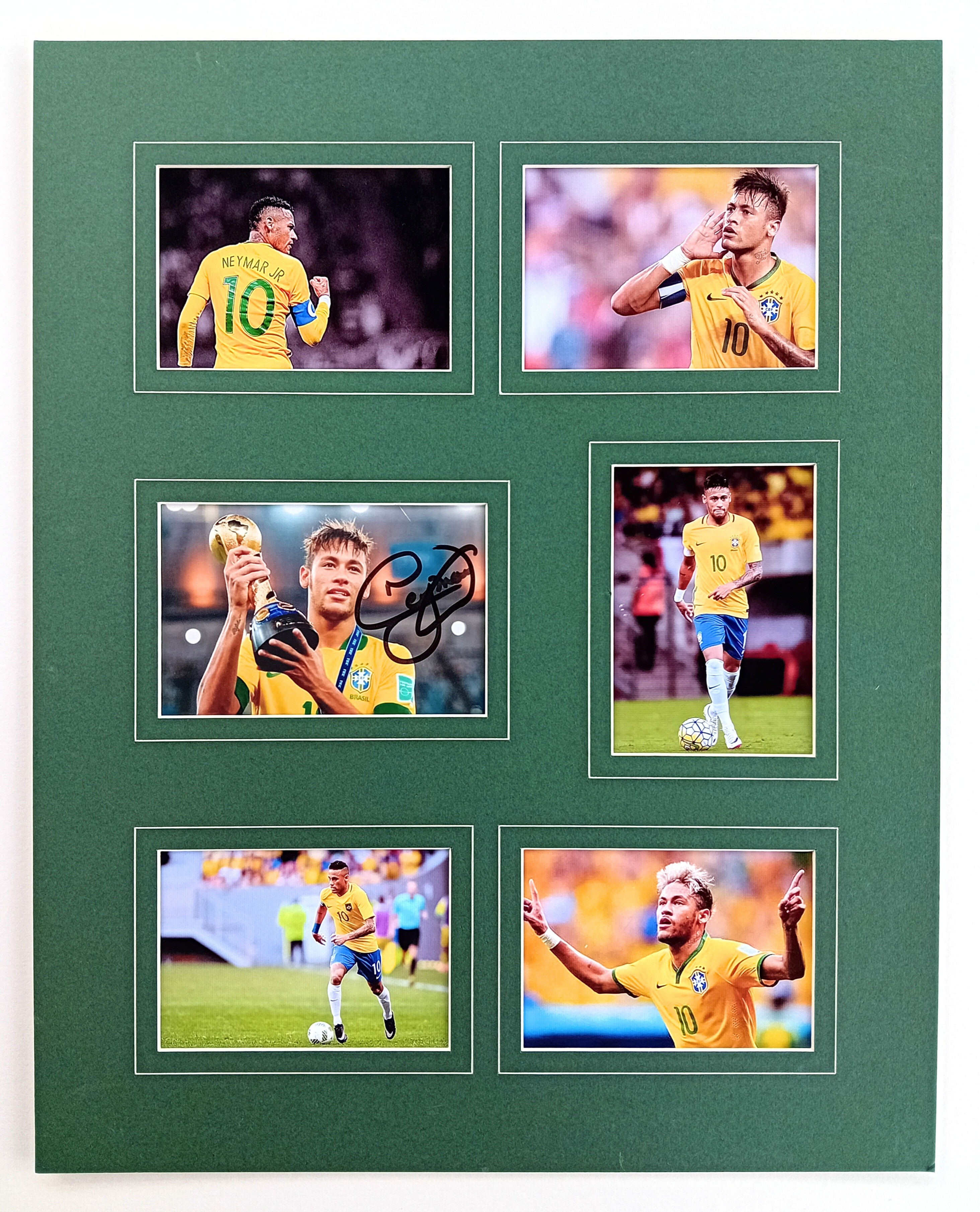 Neymar Jr - Brazil Signed Photo Display - CharityStars