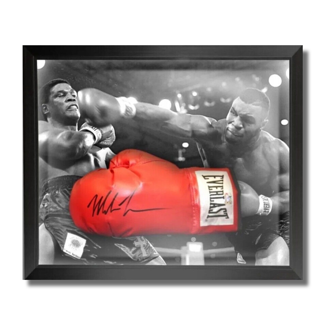 Mike Tyson Signed and Framed Boxing Glove - CharityStars