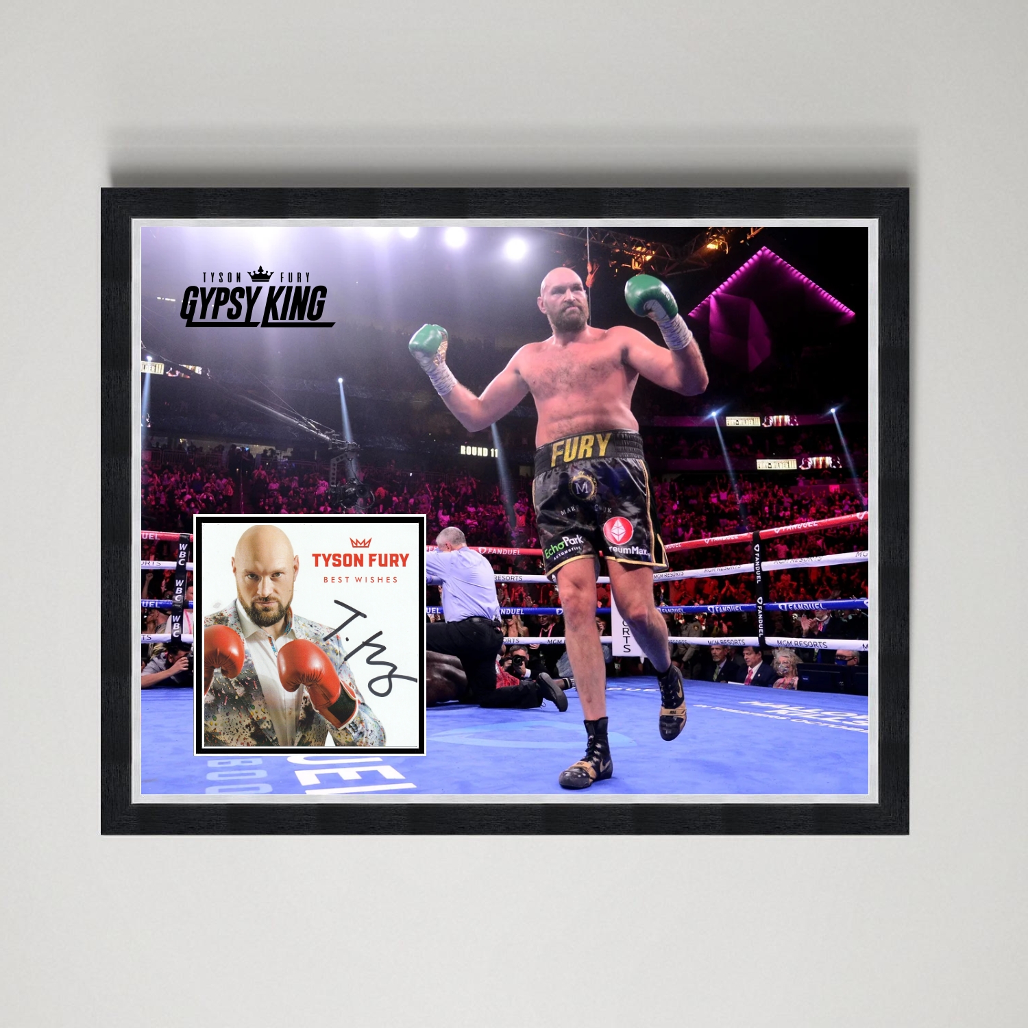 Tyson Fury Signed and Framed Autograph Display - CharityStars
