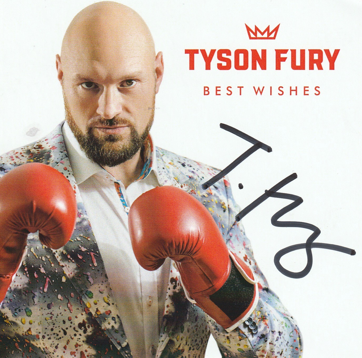 Tyson Fury Signed and Framed Autograph Display - CharityStars